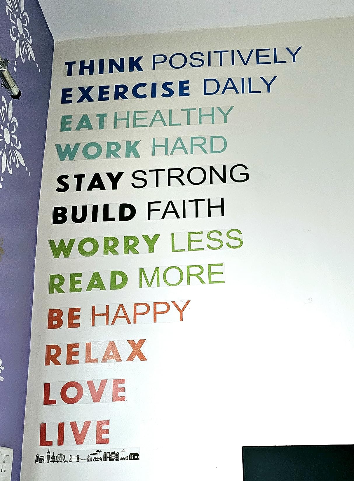 StickMe 'Think Positively - Typography - Office - Inspirational ...