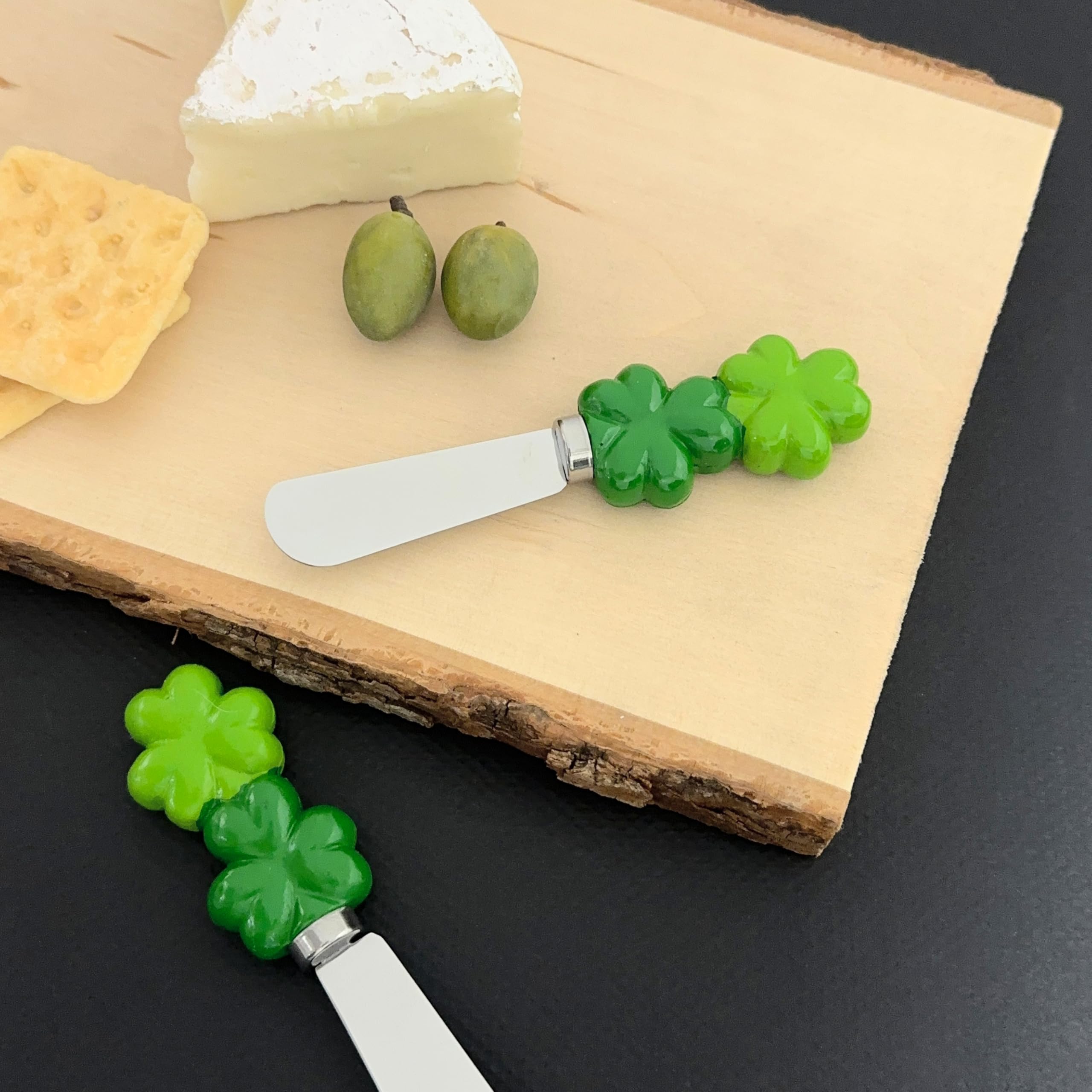 Snapklik.com : Supreme Housewares 3-Leaf Clover Cheese Spreaders, Hand ...
