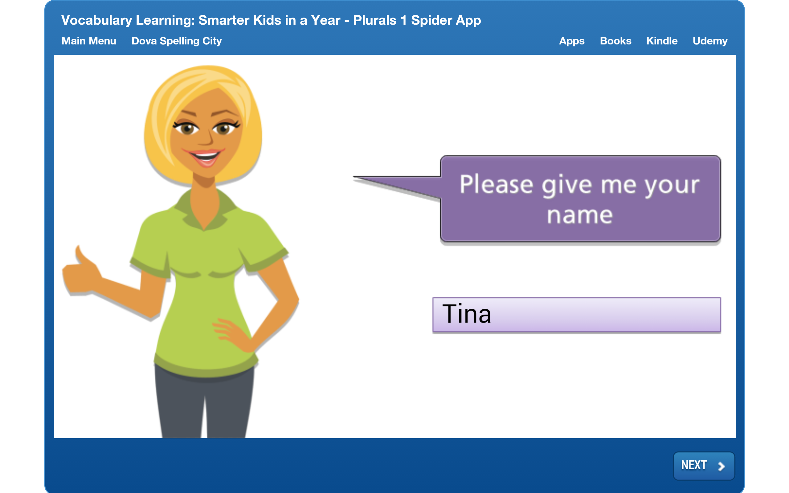 Plurals 1 - Vocabulary Learning: Smarter Kids in a Year Spider App with ...