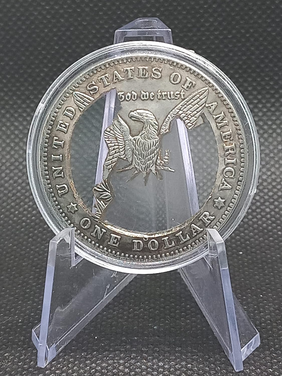 Hand Cut Hobo Coin Skull Statue of Liberty New York NYC Skeleton Punk ...