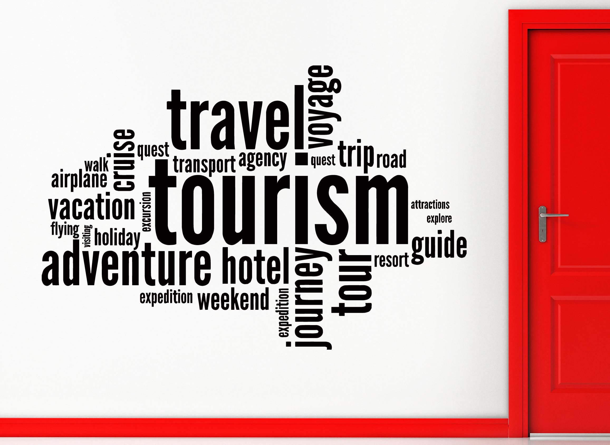 Amazon.com: Wall Stickers Vinyl Decal Quote Words Travel Journey ...