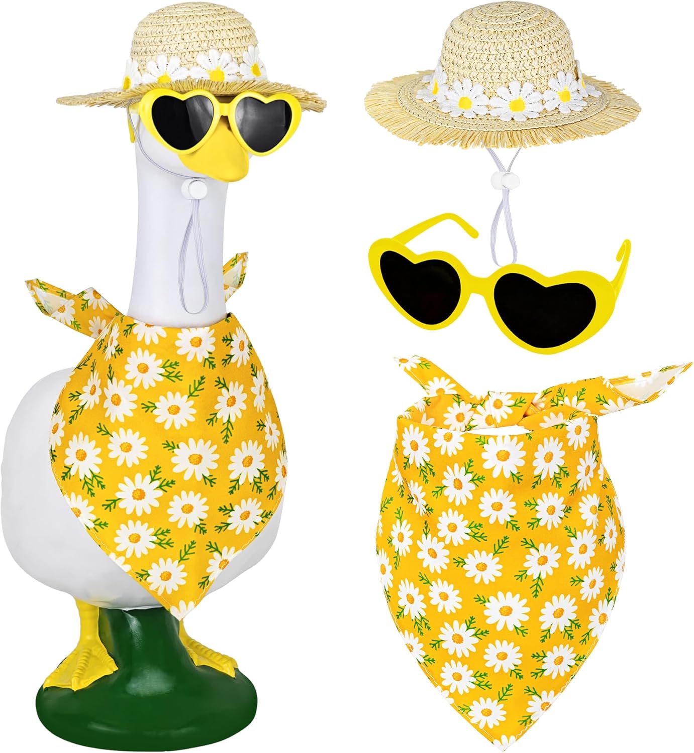 Amazon.com: Ueyben Summer Spring Porch Goose Outfit, Daisy Flower Goose ...