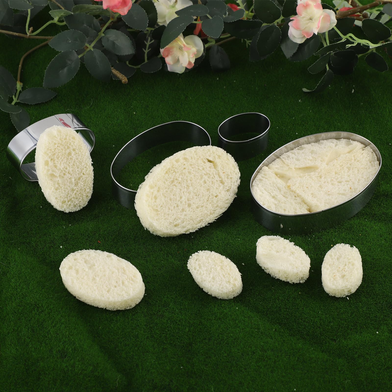 Snapklik.com : Oval Cookie Cutter Set Large - 5 Inch, 4 Inch, 3 Inch, 2 ...