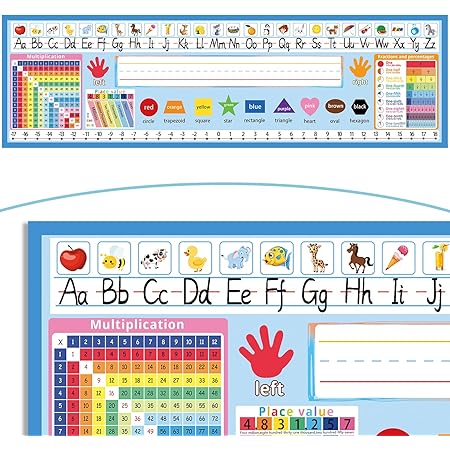 Amazon.com: 17.3 x 5 Inch Self Adhesive Name Tags for Classroom Student ...