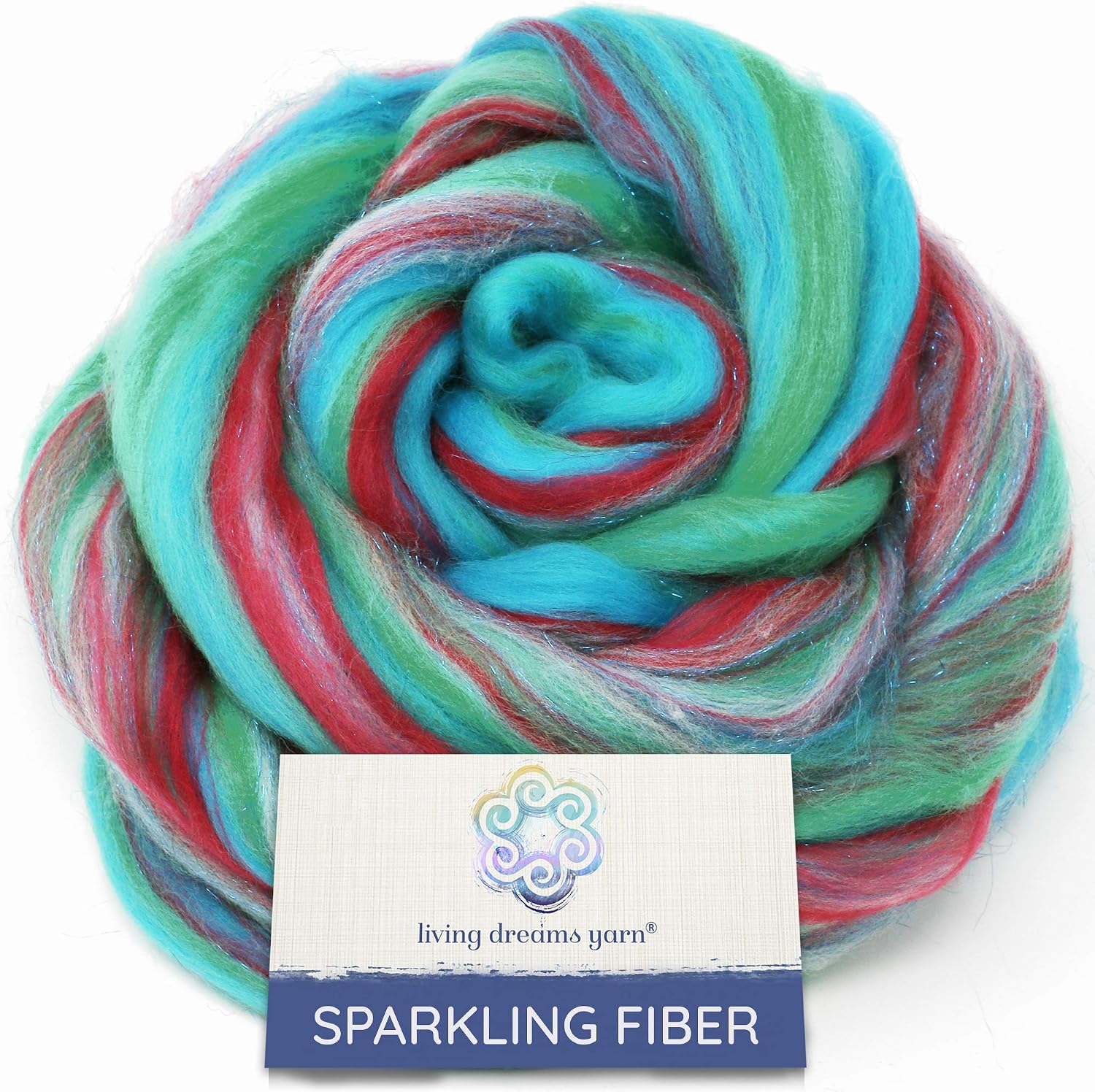 Amazon.com: Sparkle, Glitz and Glam: Colorful Merino with Shimmering ...