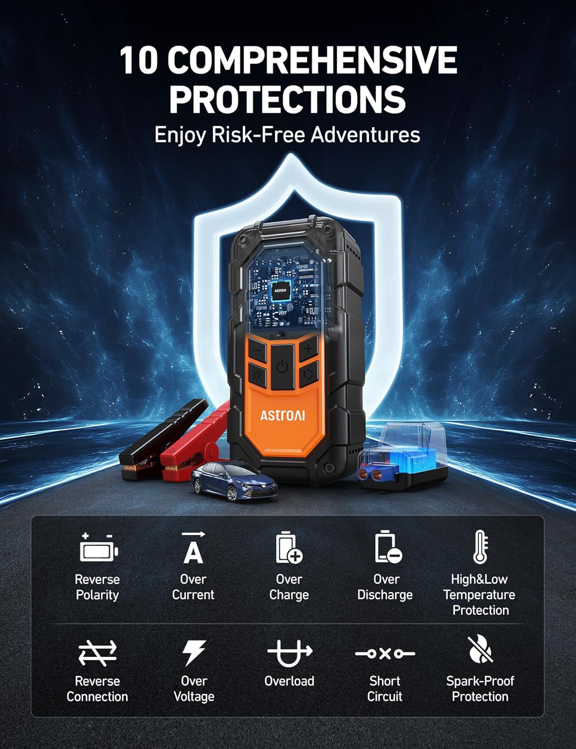 AstroAI S8 Air Nano Jump Starter with Air Compressor Instruction Manual