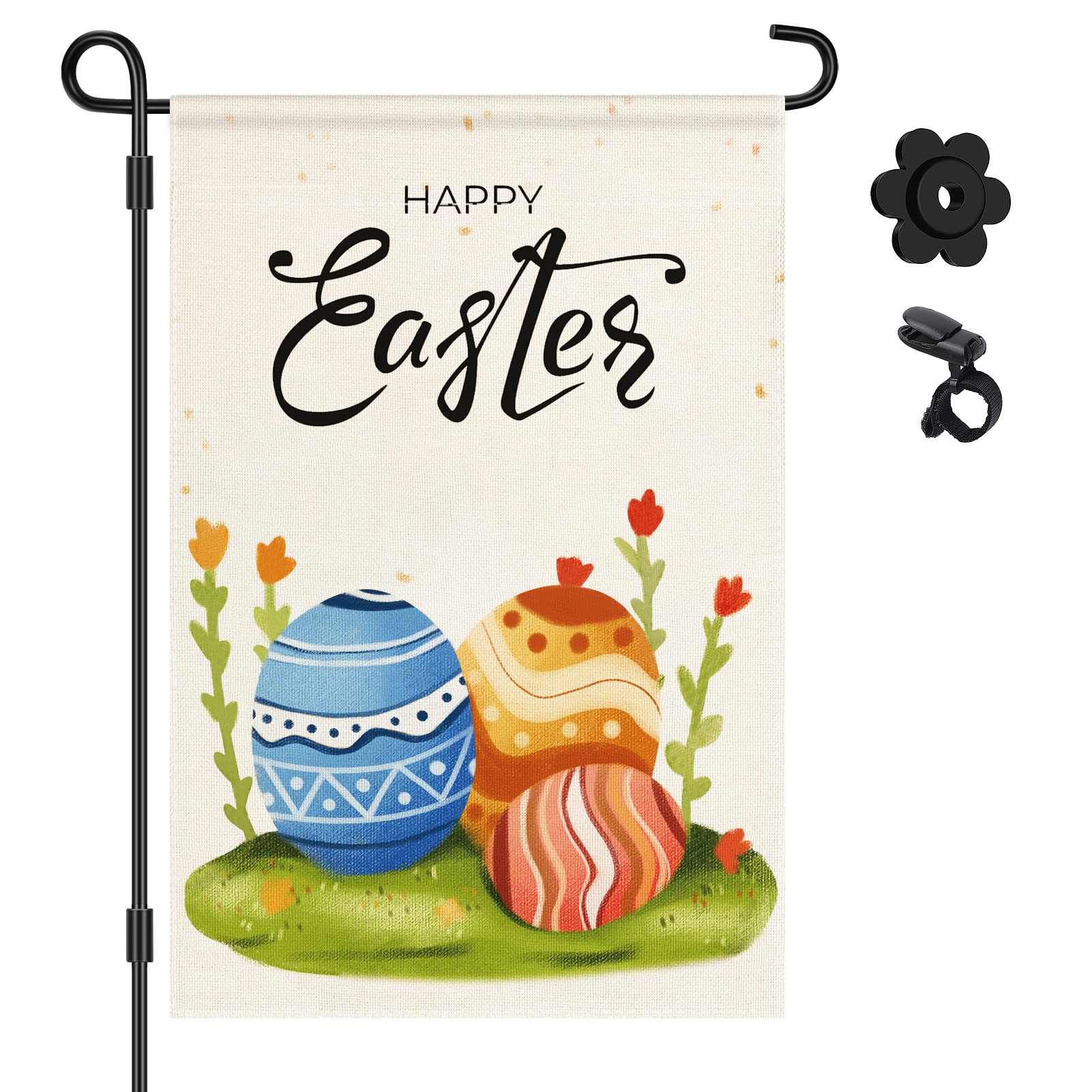 Easter Garden Flag, Easter Decor Garden Flags Bunny Easter Flag 12×18 ...