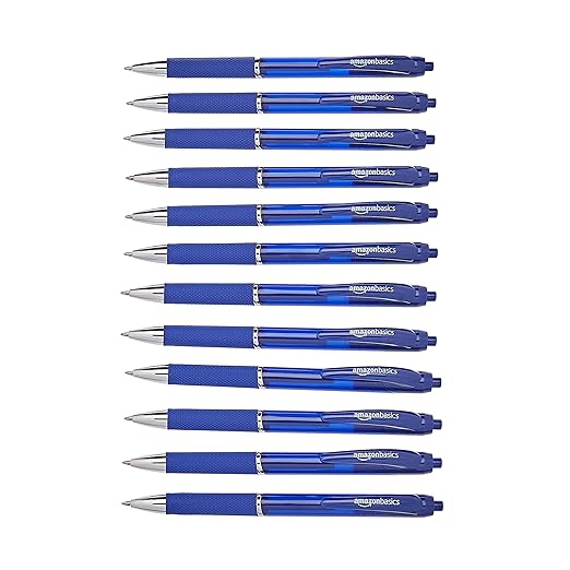 Amazon.com: Amazon Basics Retractable Gel Pens - Medium Point, 12 Count ...