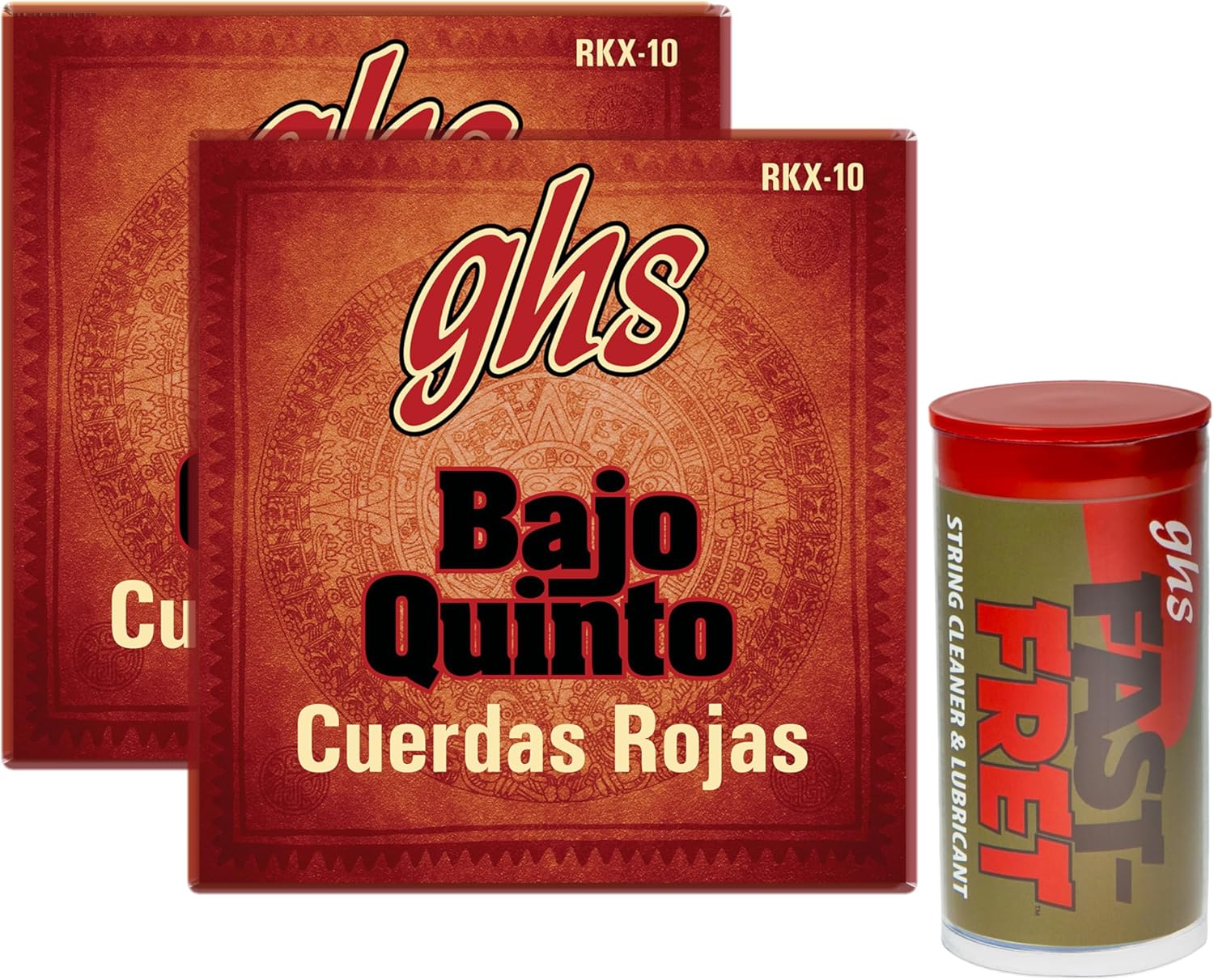 Amazon.com: GHS Strings - Bajo Quinto "Cuerdas Rojas" Red Coated Stainless Steel strings - 2 ...