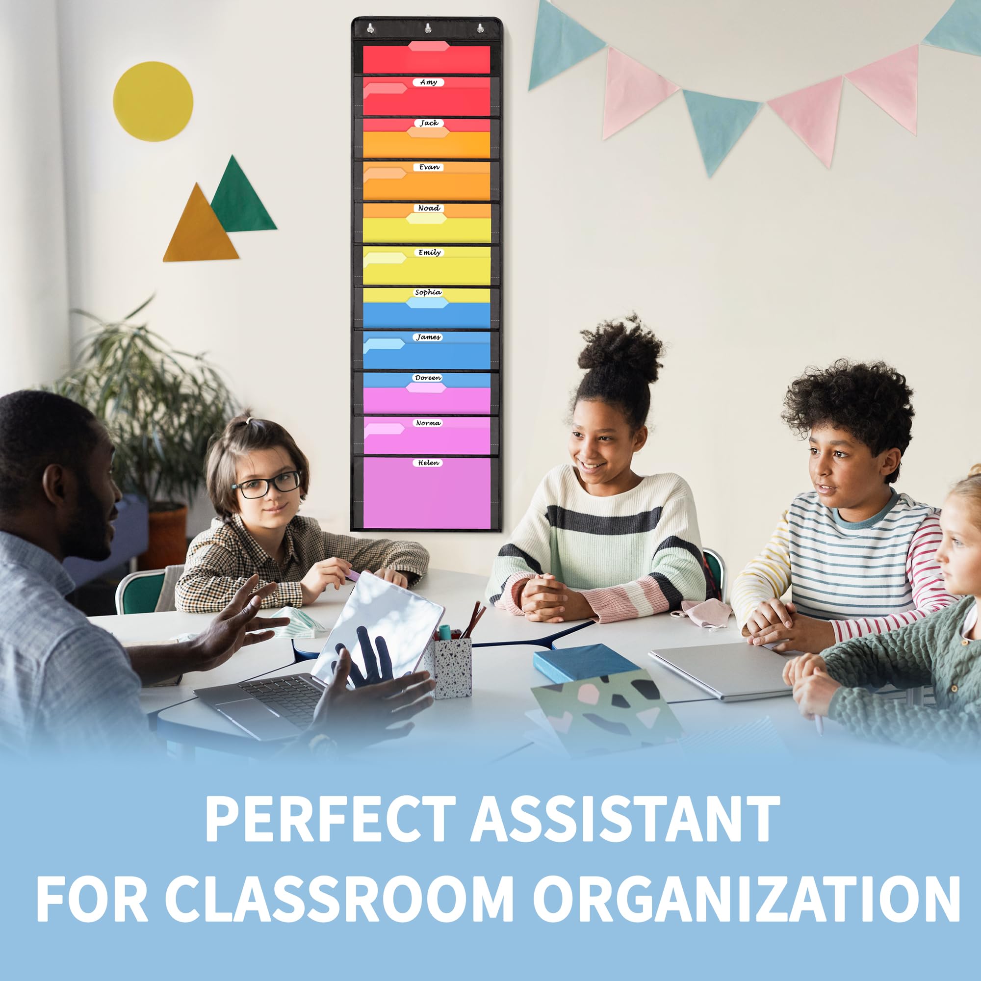 Snapklik.com : Annecy 10 Clear Pockets Hanging Wall File Organizer ...