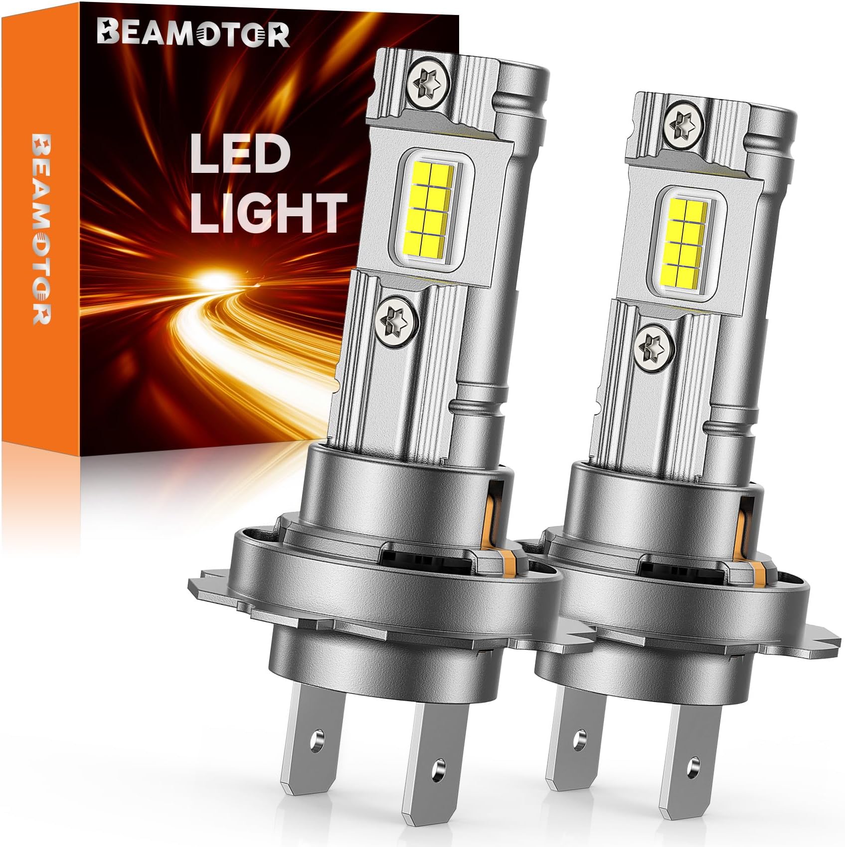 Amazon.com: Flygun 2 PCS H7 LED Car Fog Light Bulb, 12V 100W Low Beam ...