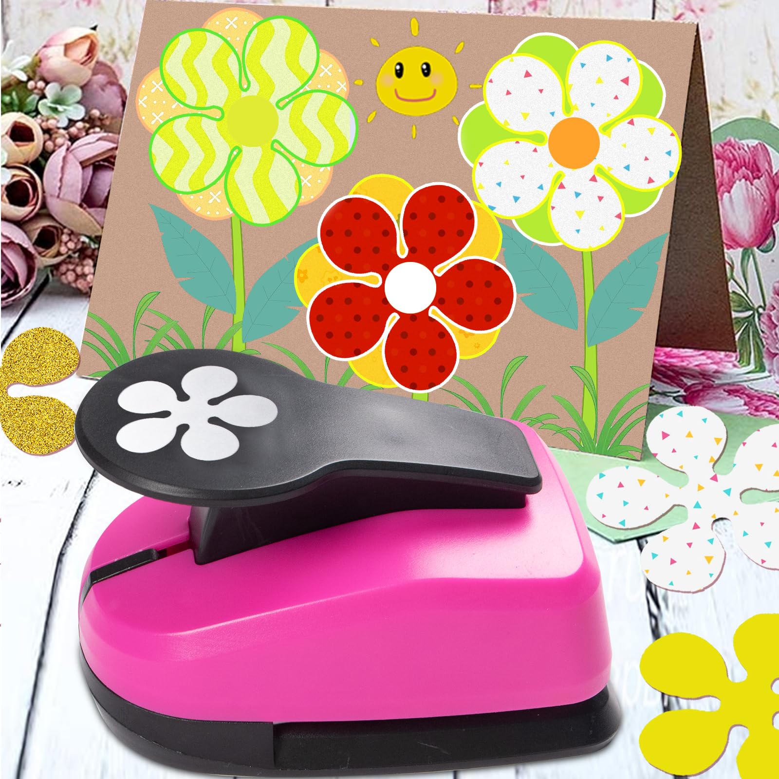 Snapklik.com : Paper Punch, Flower Hole Punch, 2 Inch Flower Punch ...
