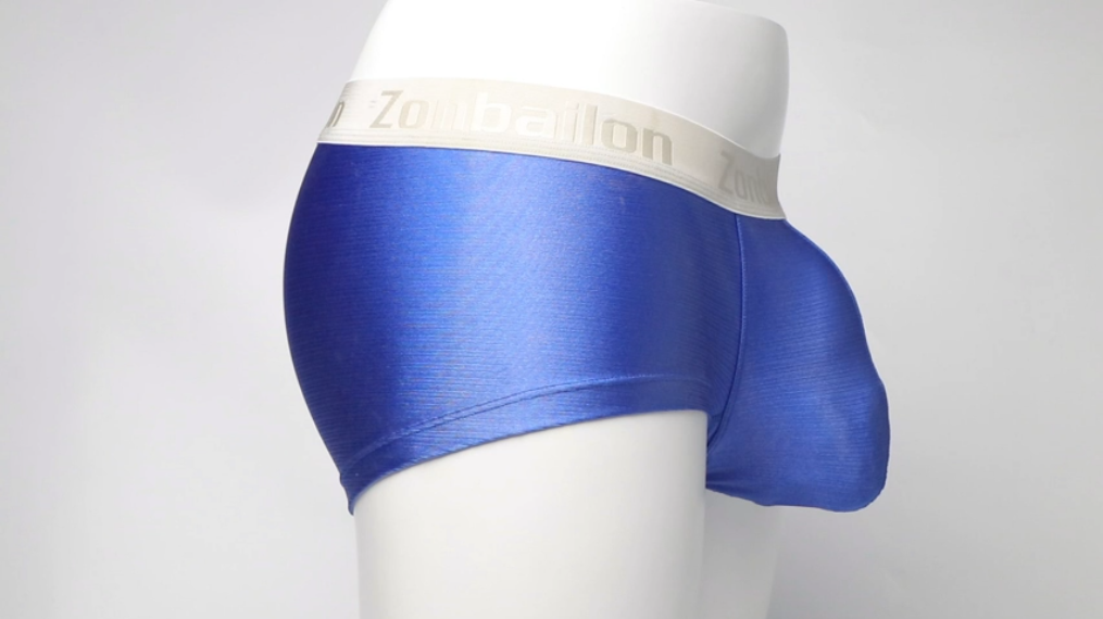 Watch Men Sexy Low Rise Ice Silk Bulge Enhancing Boxer Briefs on Amazon ...