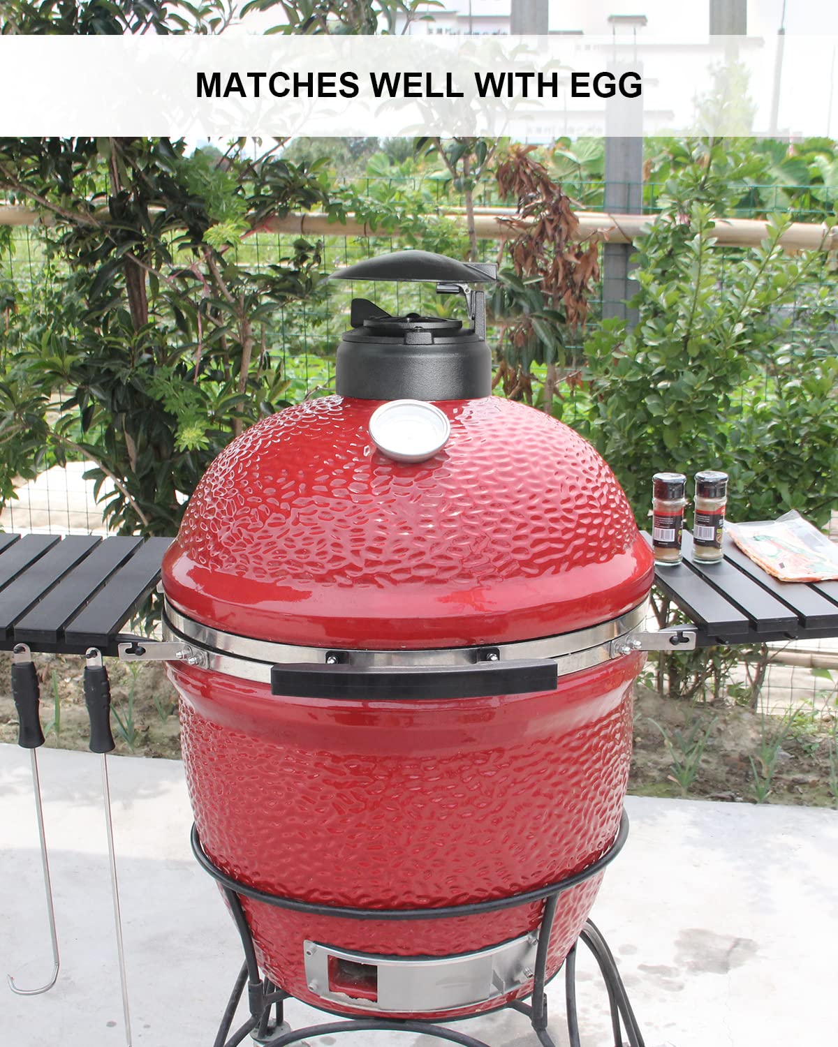 Buy KAMaster 3 in 1 Cast Iron Cap for Kamado Grill Classic and Big ...