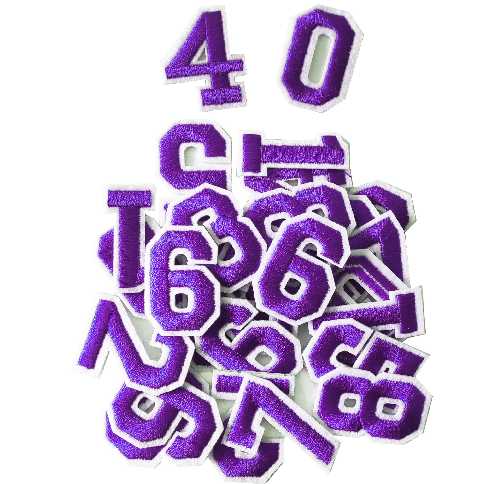 Amazon.com: Harsgs 40PCS Iron on Numbers Patches, Embroidered Patches ...