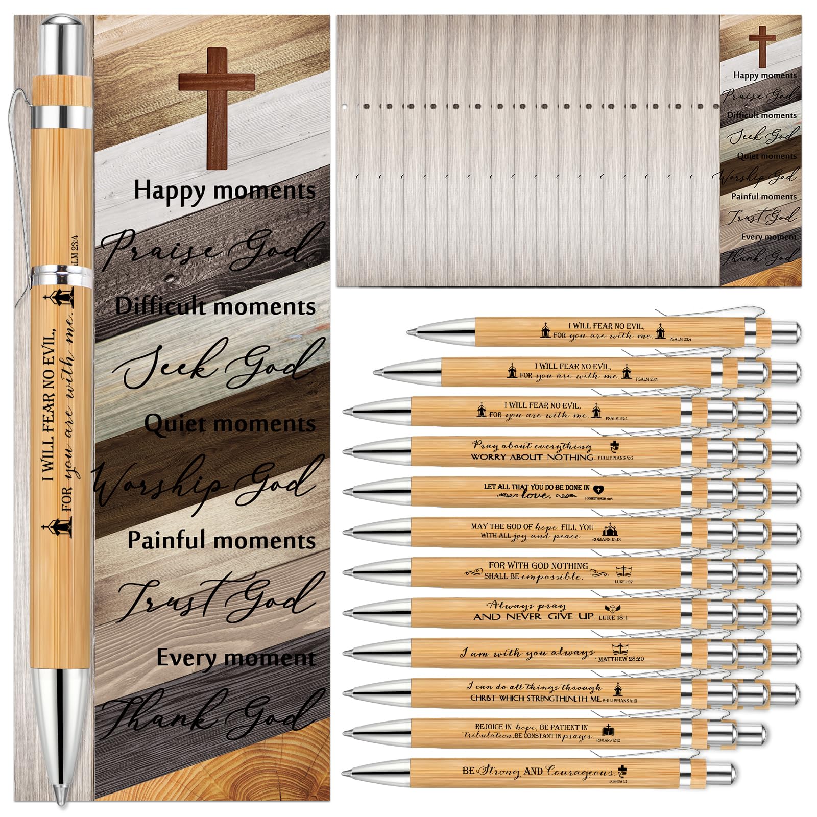 Amazon.com : Chivertion 50 Sets Christian Religious Gift Bulk 50 Bible ...