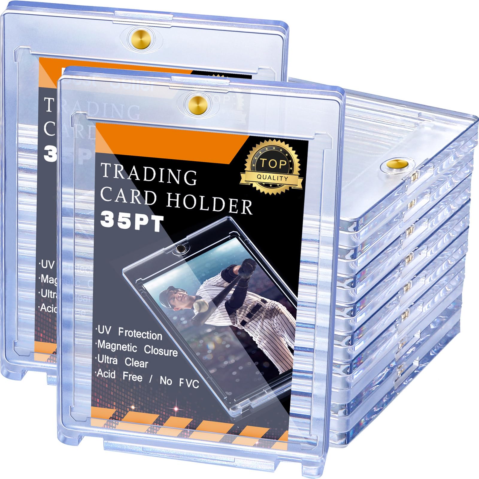 Trading Card Display Stands 4 Pack Magnetic Card Holder Bases - Display ...