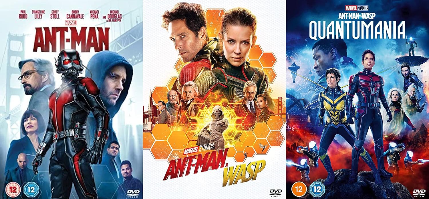 Ant-Man 3 Films DVD Collection - Ant-Man / Ant-Man And The Wasp / Ant ...