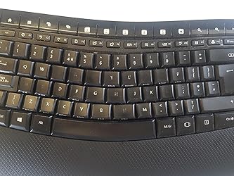 Microsoft Wireless Comfort Desktop 5050 UK QWERTY Keyboard, Black ...