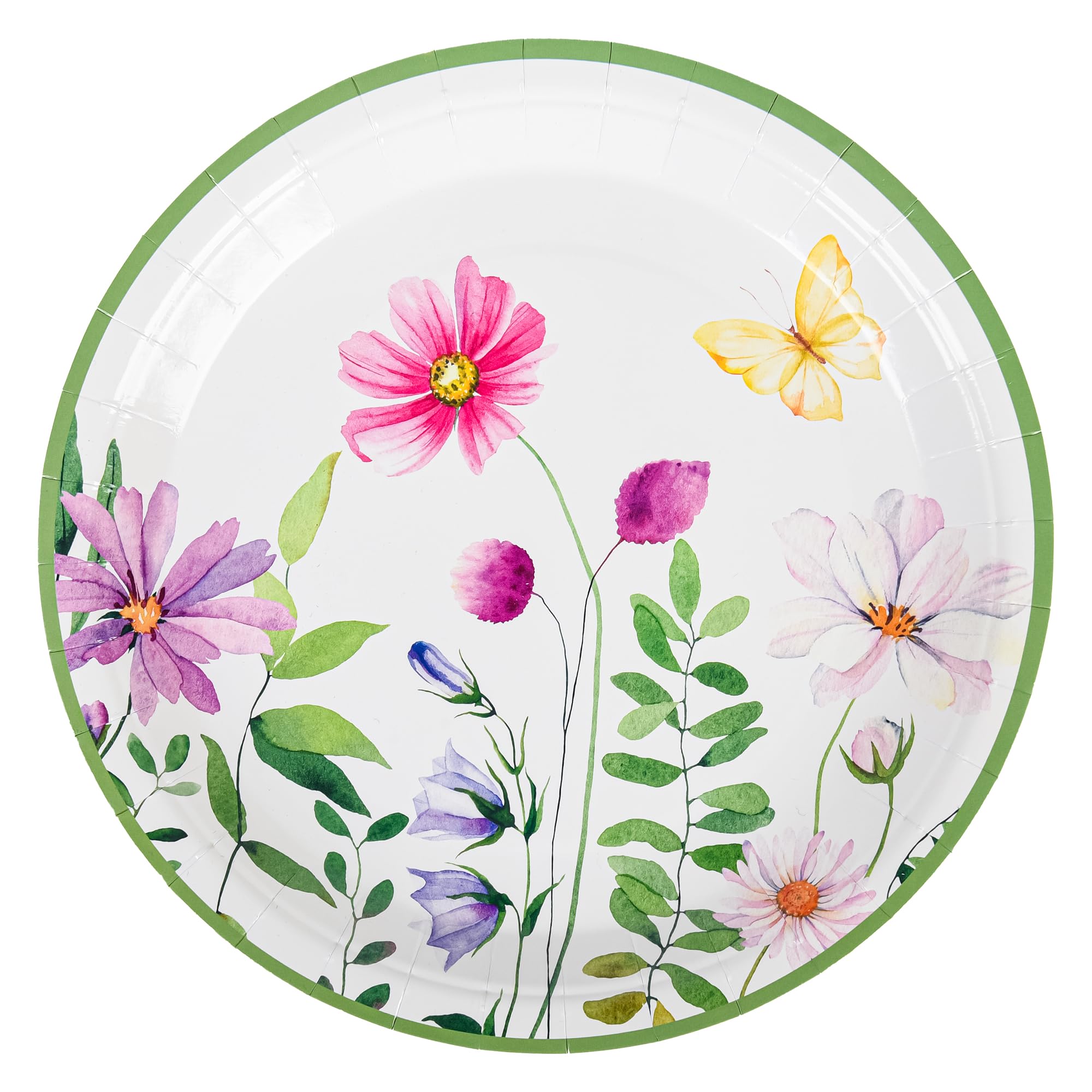 Amazon.com: Elyxio 48Pcs Spring Floral Paper Plates 7" Flower ...
