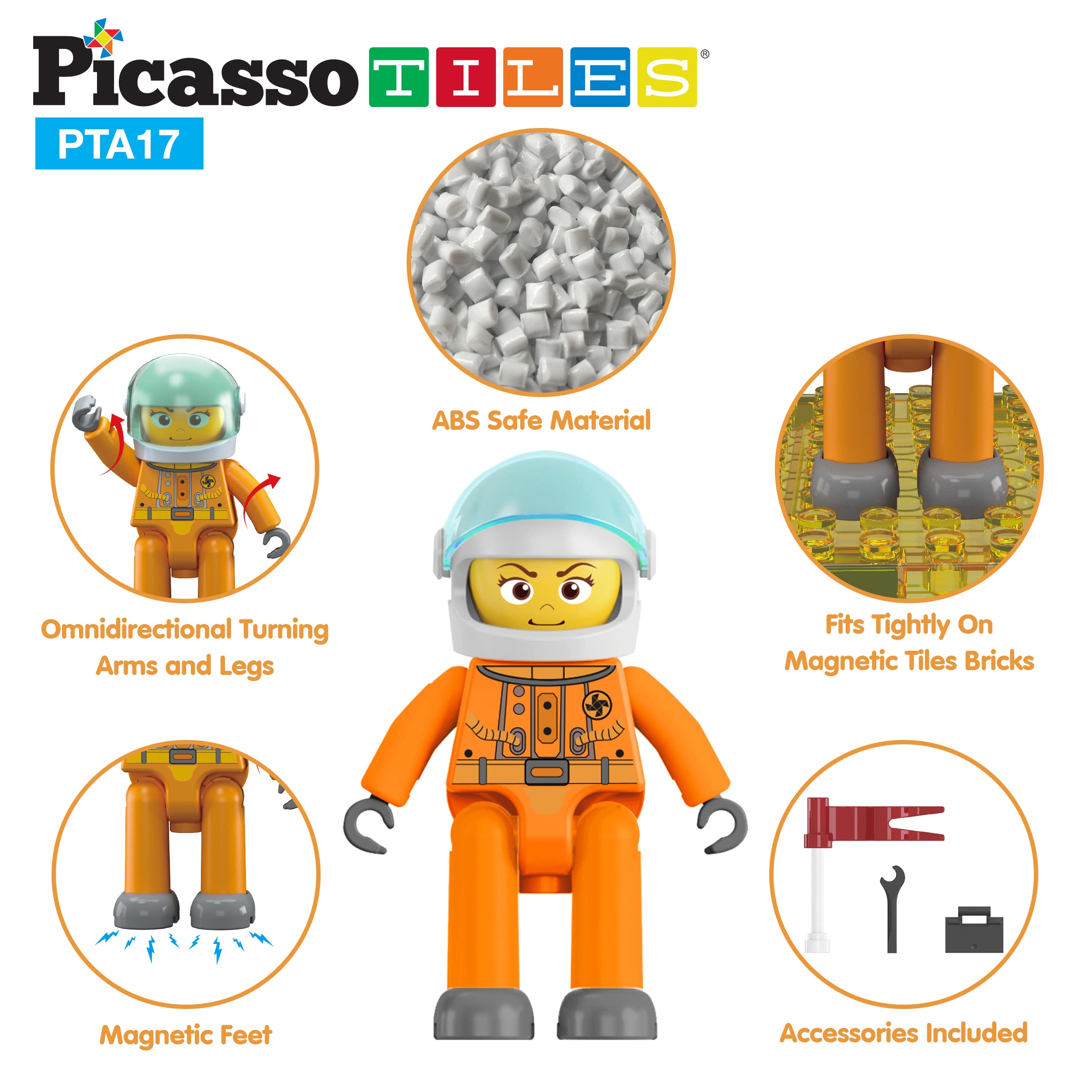 Snapklik.com : Picasso Toys Magnetic Character Action Figures 4 Piece ...