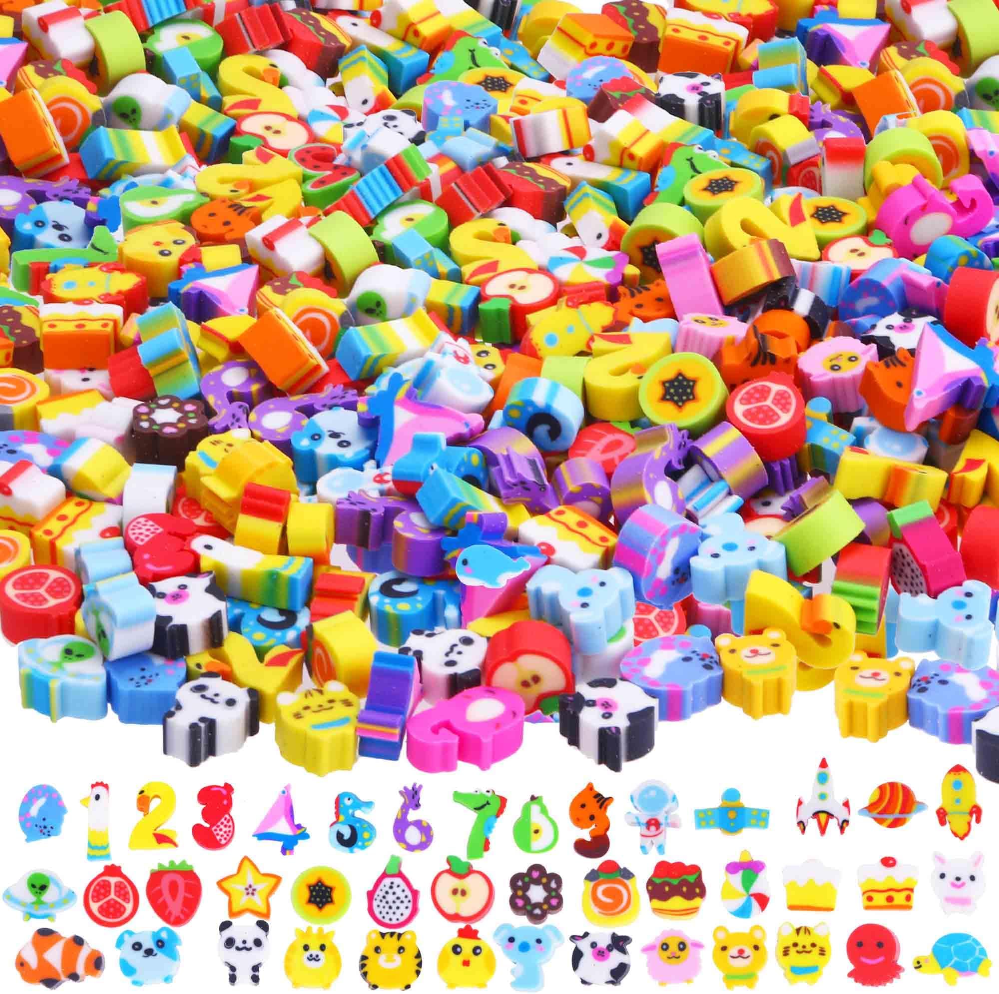 Amazon.com : Xinnun 1800 Pcs Mini Erasers for Kid Bulk Small Cute ...