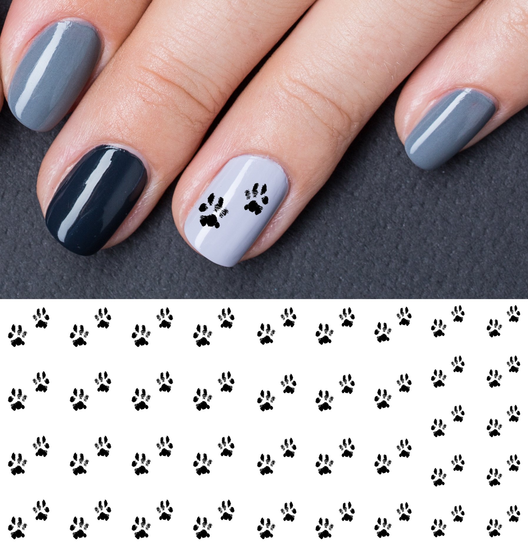 Paw Print Toe Nail