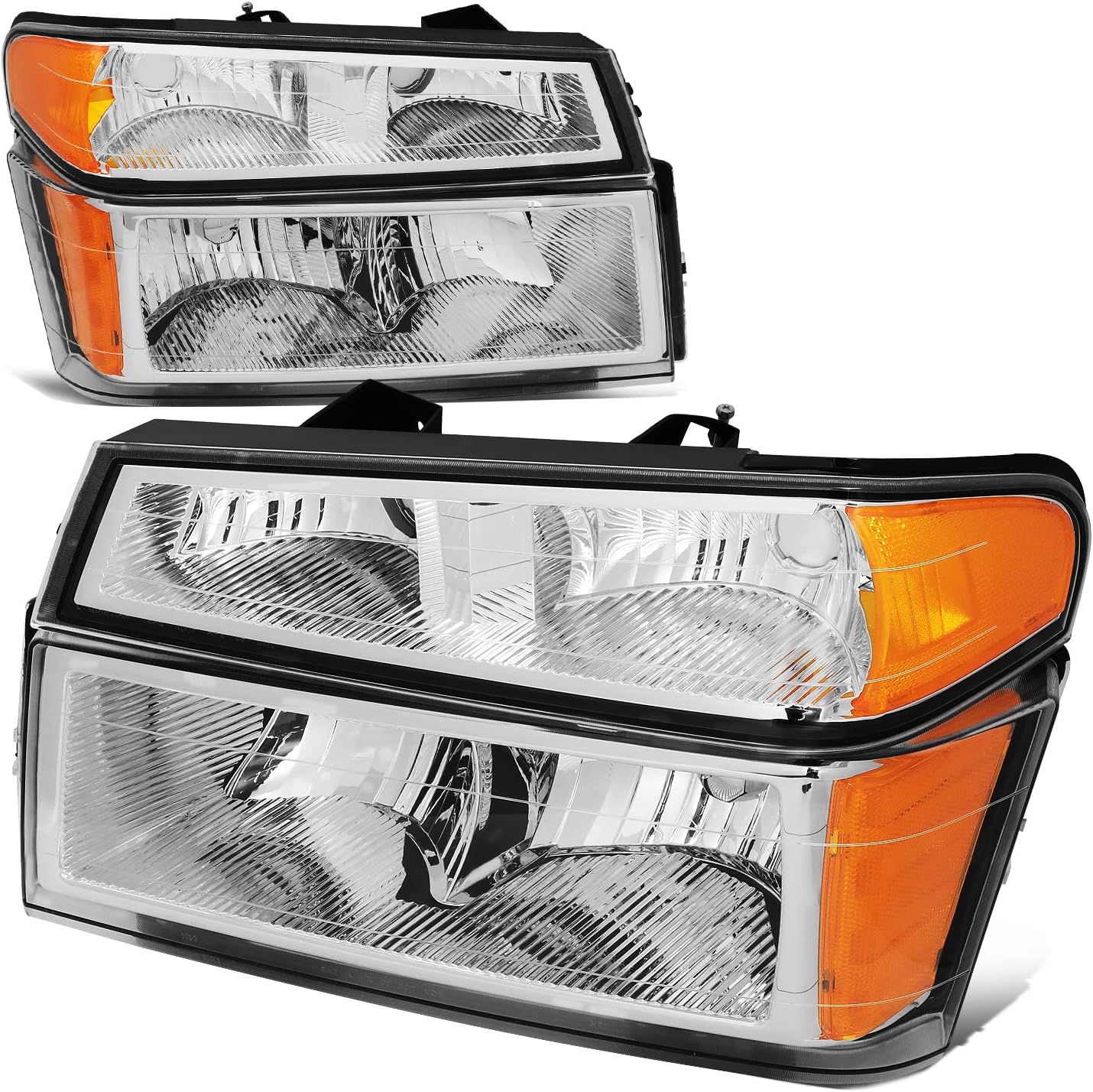 Amazon.com: Auto Dynasty 4Pcs Headlights Assembly and Bumper Lamps ...