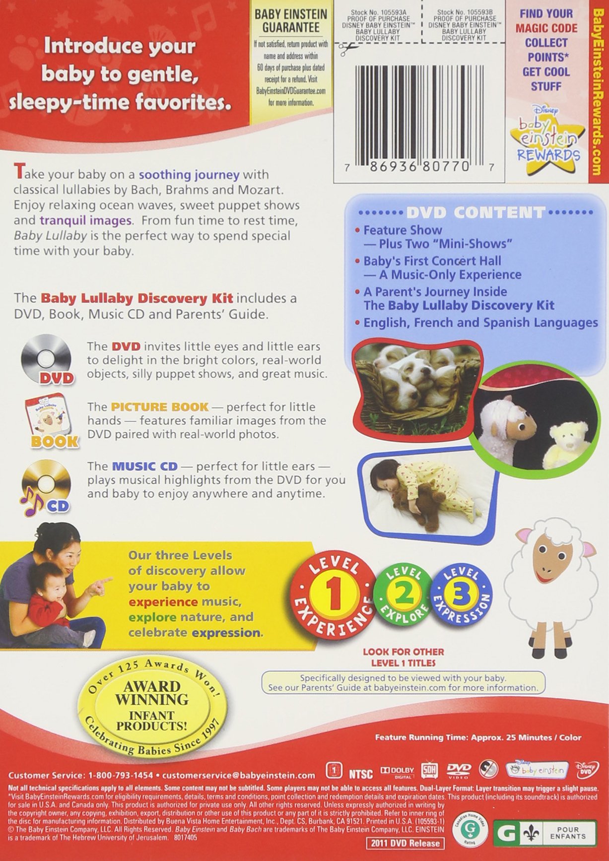 Buy Baby Einstein: Baby Lullaby Discovery Kit (One-Disc DVD + CD ...