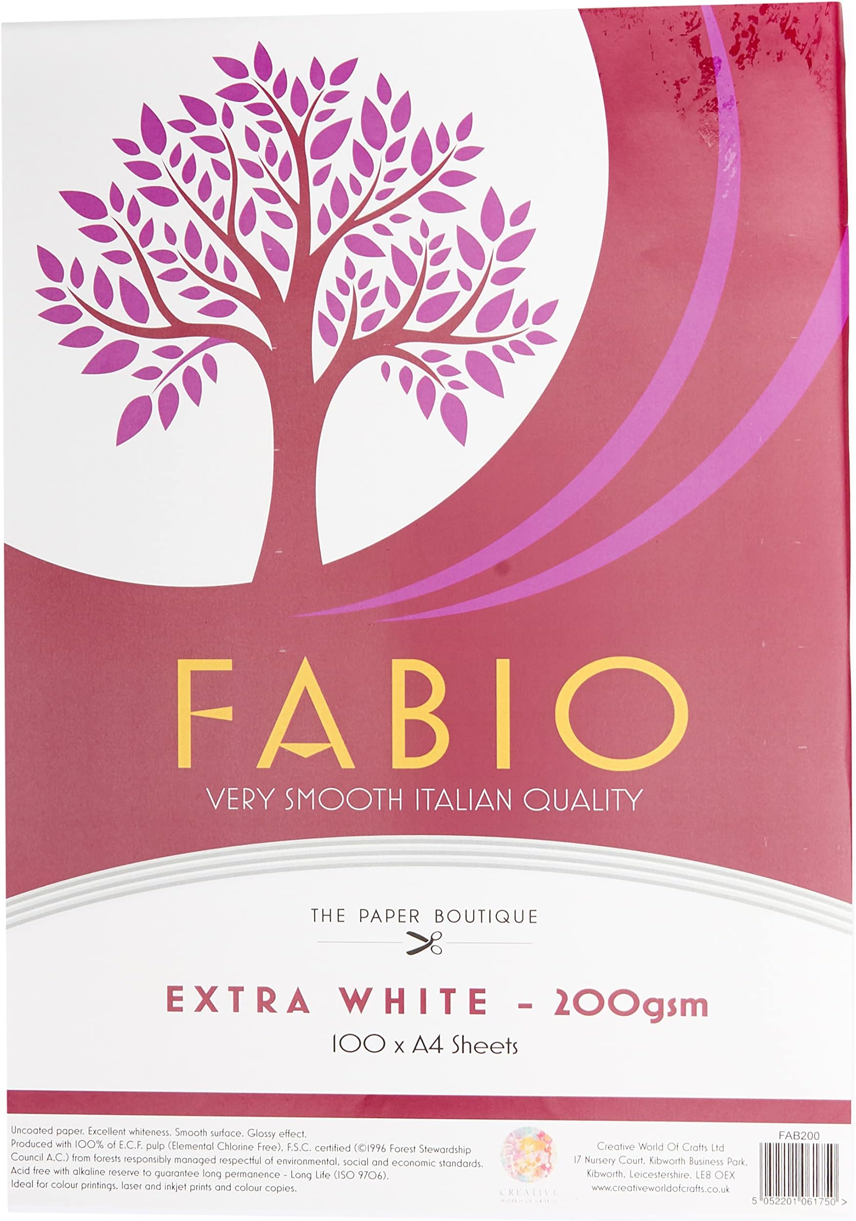 Color Copy A4 Paper - 200gsm, 1 Pack of 250 sheets, White : Amazon.co ...