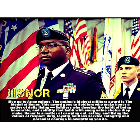Amazon.com: Army Poster Military Poster Army Values Army Gifts 18X24 ...