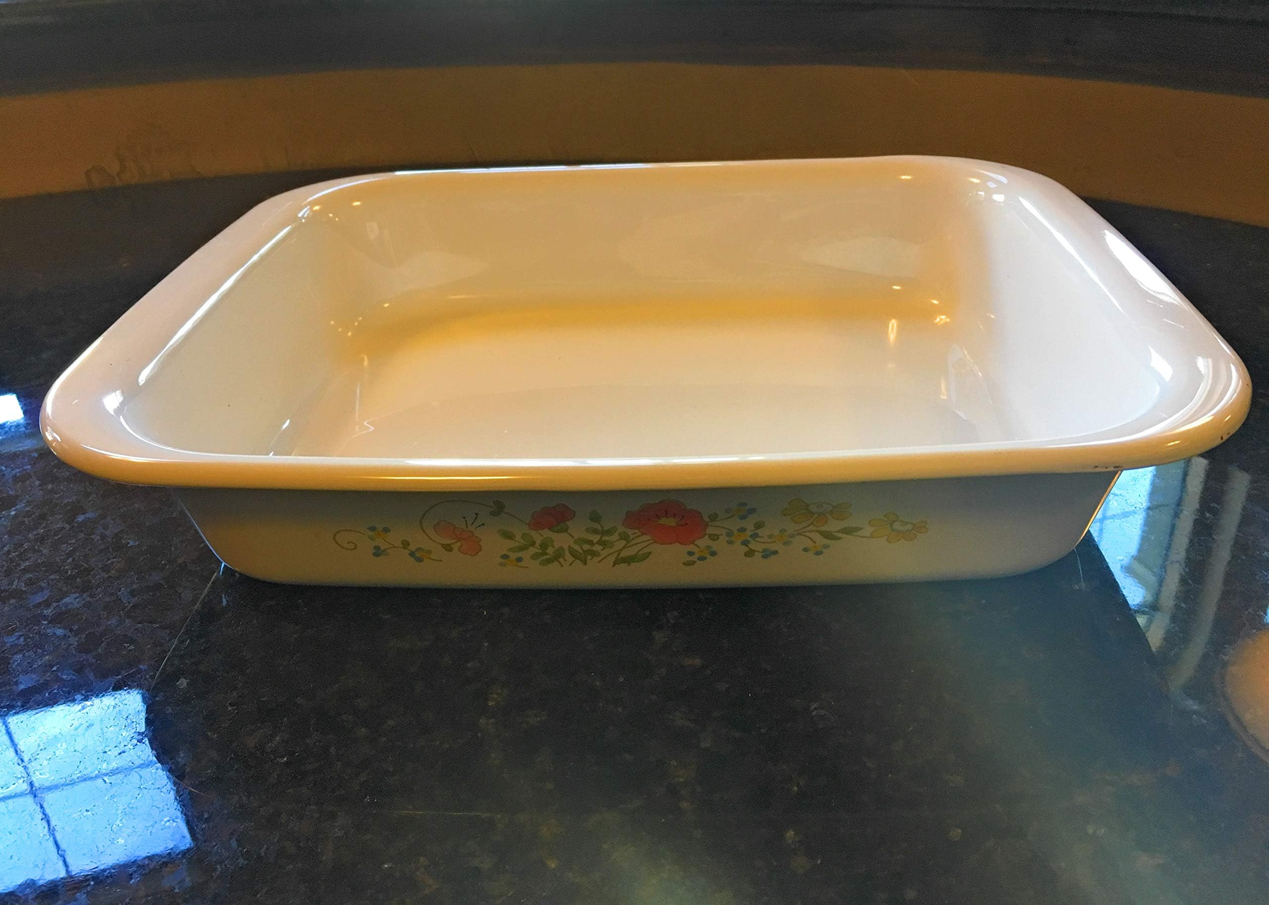 Amazon.com: Corning Ware Roaster Lasagna Baking Pan Wildflowers A-21 ...