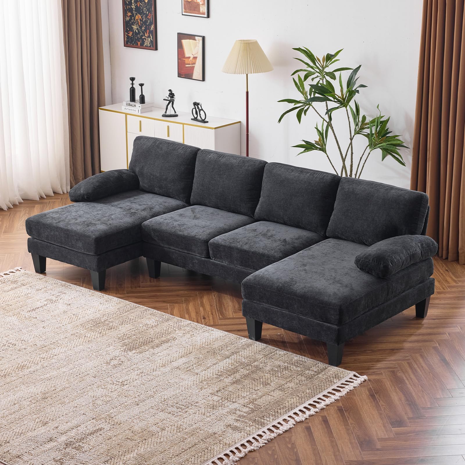 Amazon.com: YITAHOME Sectional Couches for Living Room, U Shaped Couch ...