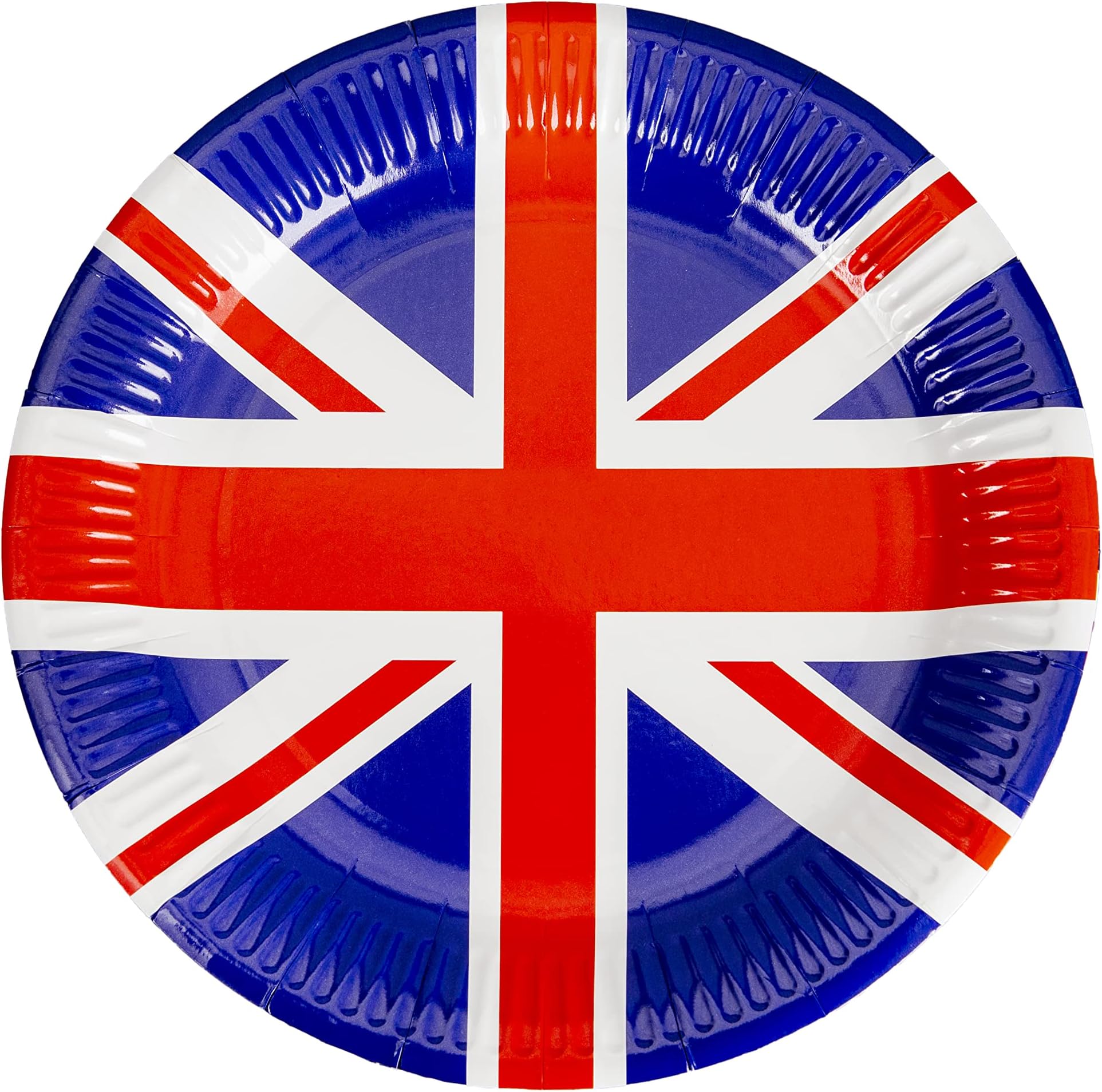 SHATCHI 10pcs Union Jack Paper Plates 23cm Tableware Party Supplies ...