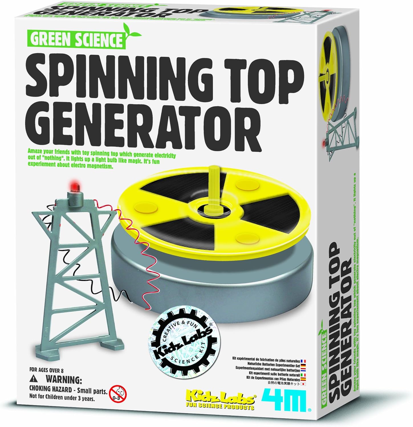 Amazon.com: Toysmith 4M Green Science Spinning Top Generator : Toys & Games