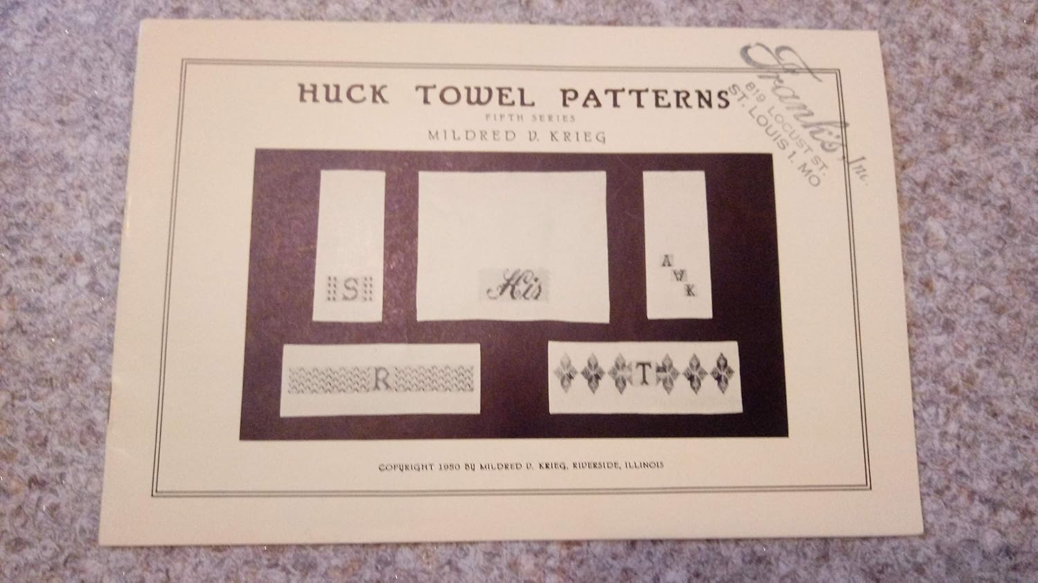 Huck Towel Patterns 5th Series: Mildred Krieg: Amazon.com: Books