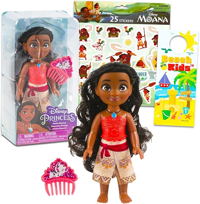 Amazon.com: Disney Moana Doll and Comb Set - Moana Toy Bundle with ...