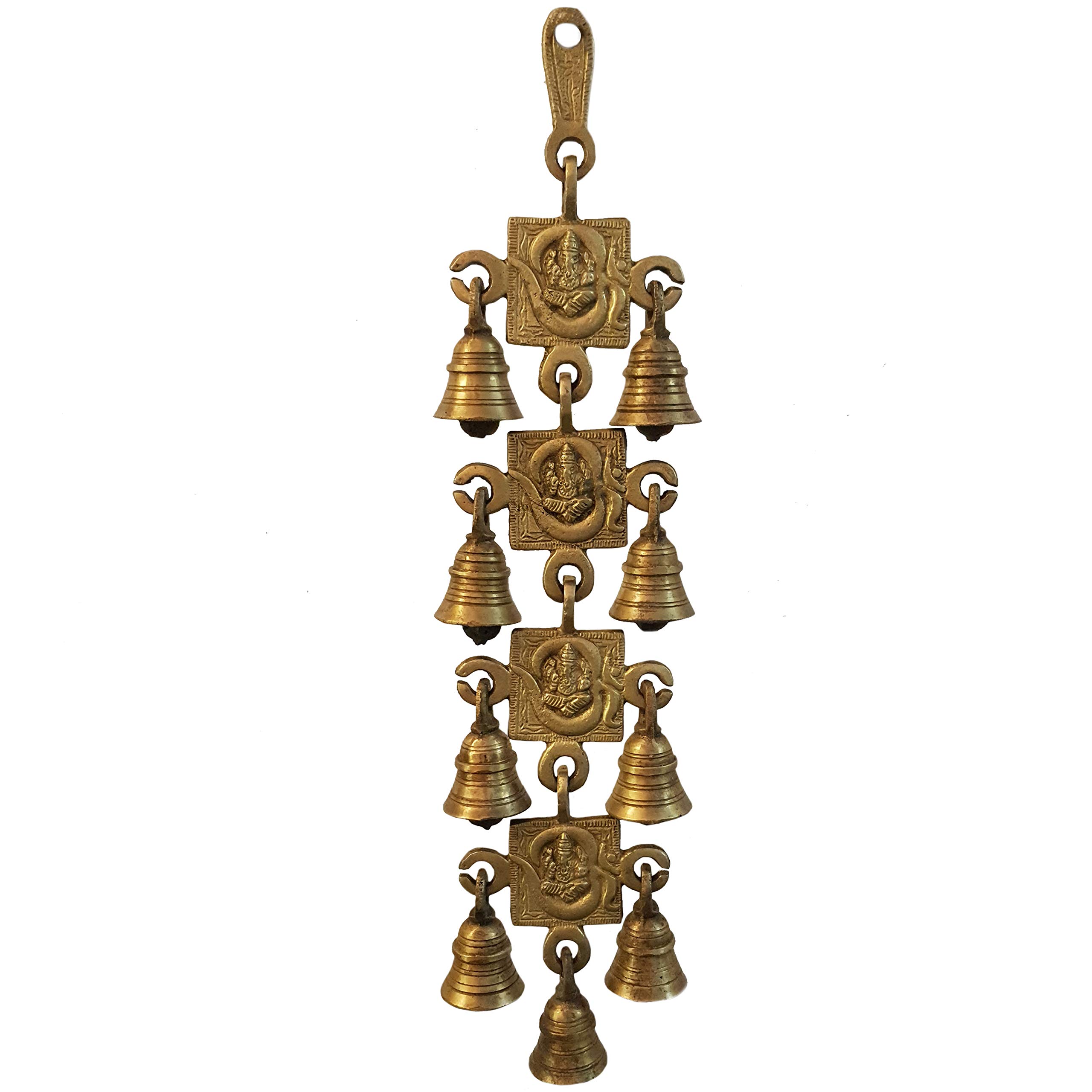 Buy Divya Mantra Om Ganesha Home Wall Decor Hanging Brass Items Diwali ...