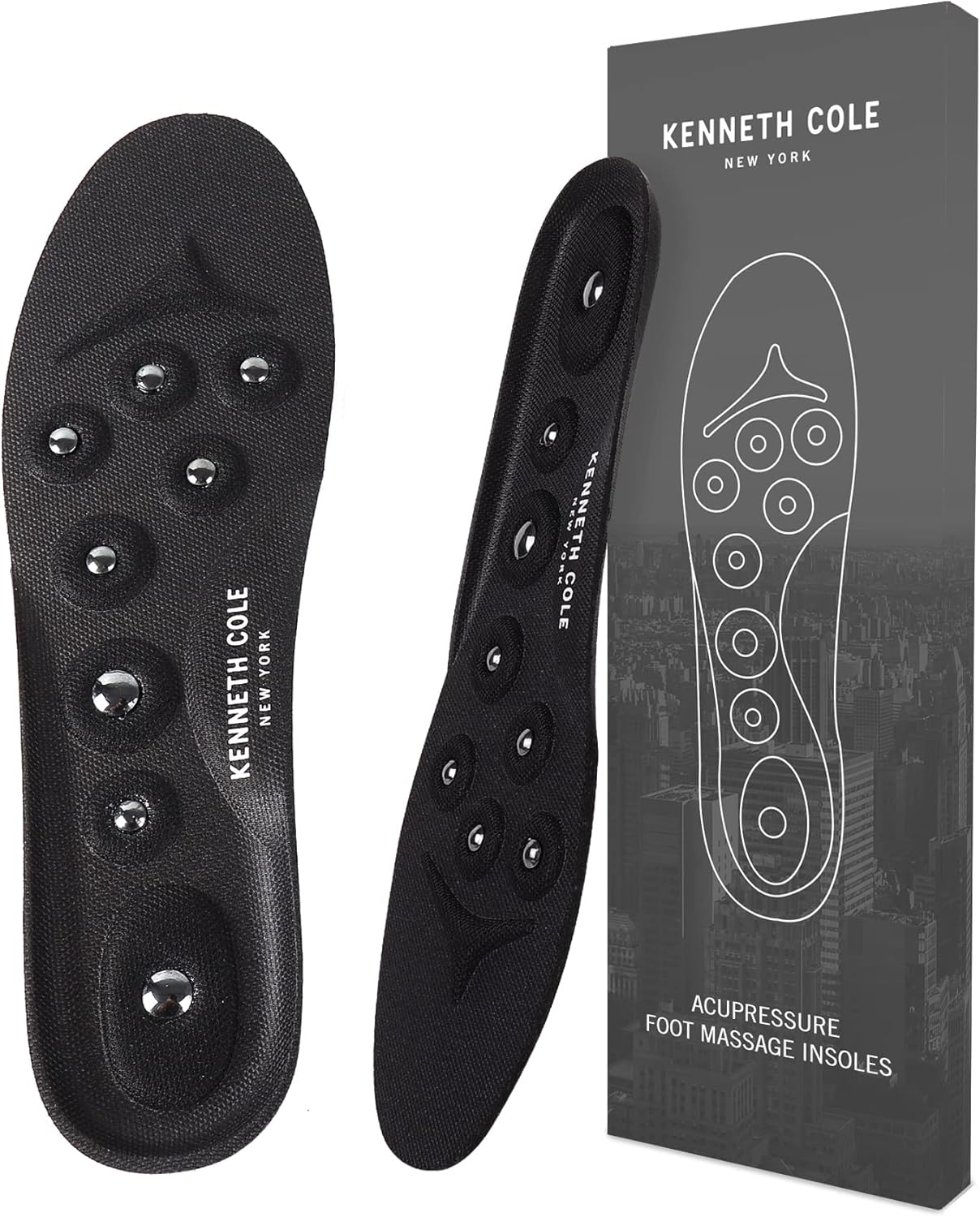 Amazon.com: Kenneth Cole New York Magnetic Therapy Foot Insoles ...