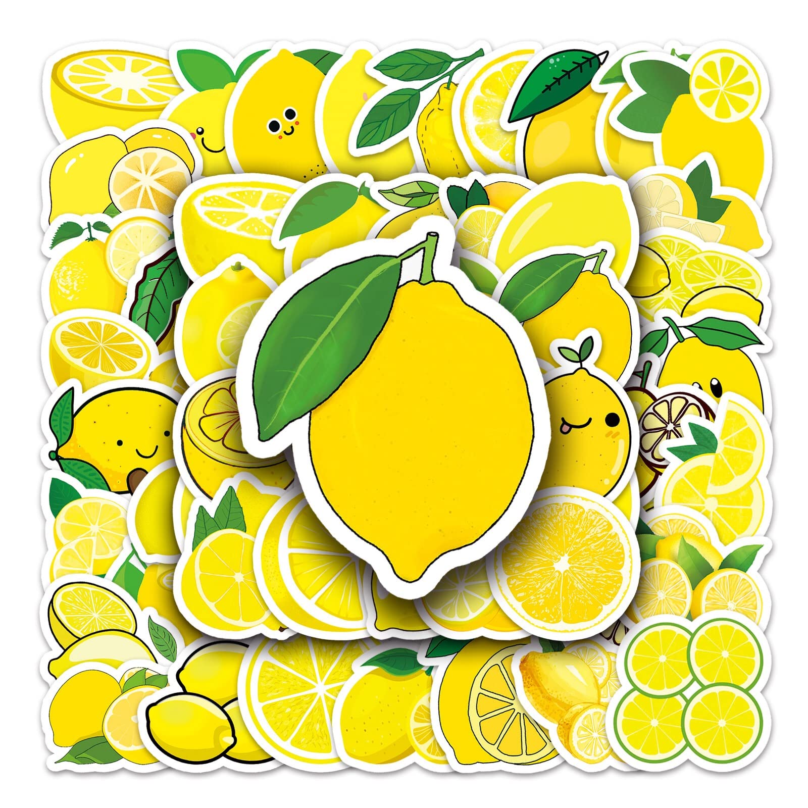 Amazon.com: 50 Lemon Decal for Laptop Water Bottle Helmet Guitar ...