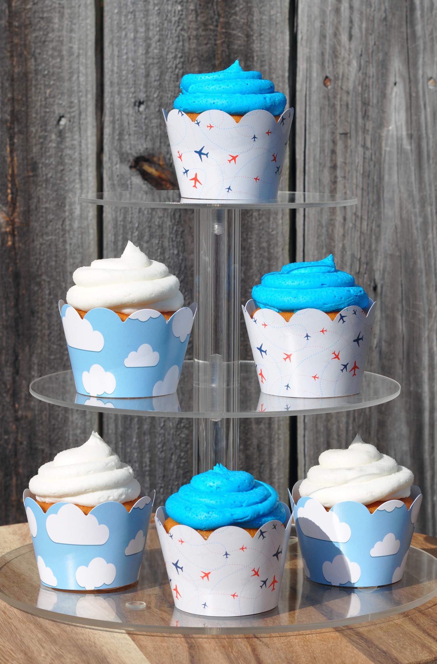 Airplane Cupcake Wrappers Airplane Cupcake Toppers, Plane Cupcake