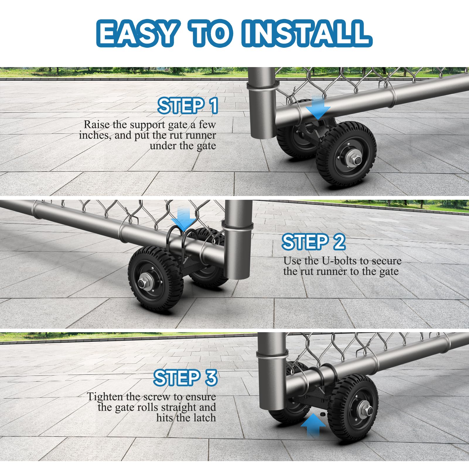 Snapklik.com : 6inch Rolling Gate Wheels,Sliding Gate Wheels For ...