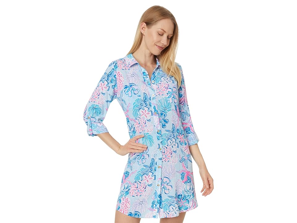 Lilly Pulitzer Natalie Cover-Up (Multi Bahamas Beachcomber) Women's ...