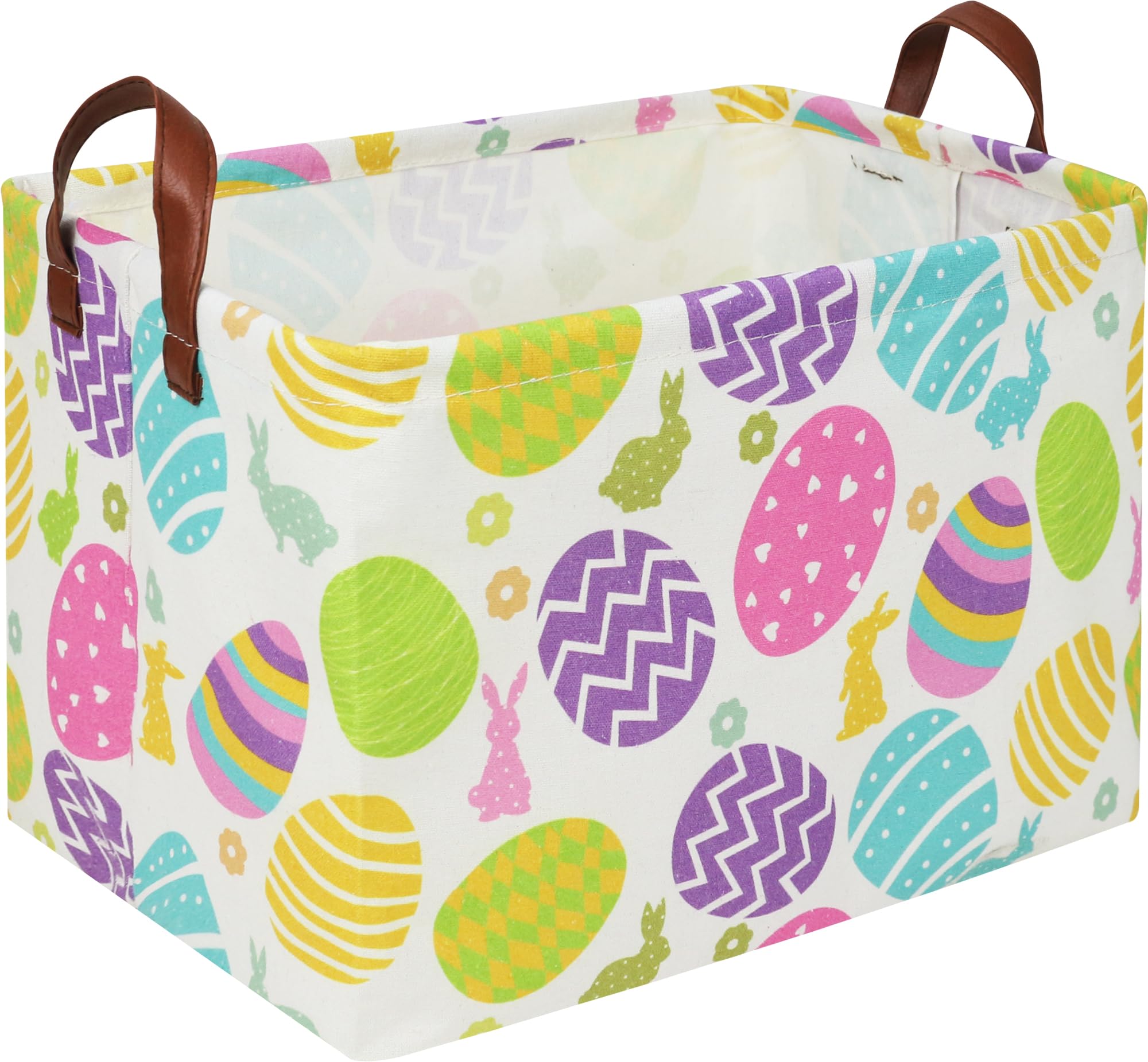 Amazon.com: NTAOHAMPER Rectangular Easter Eggs Basket for Girls,Kids ...