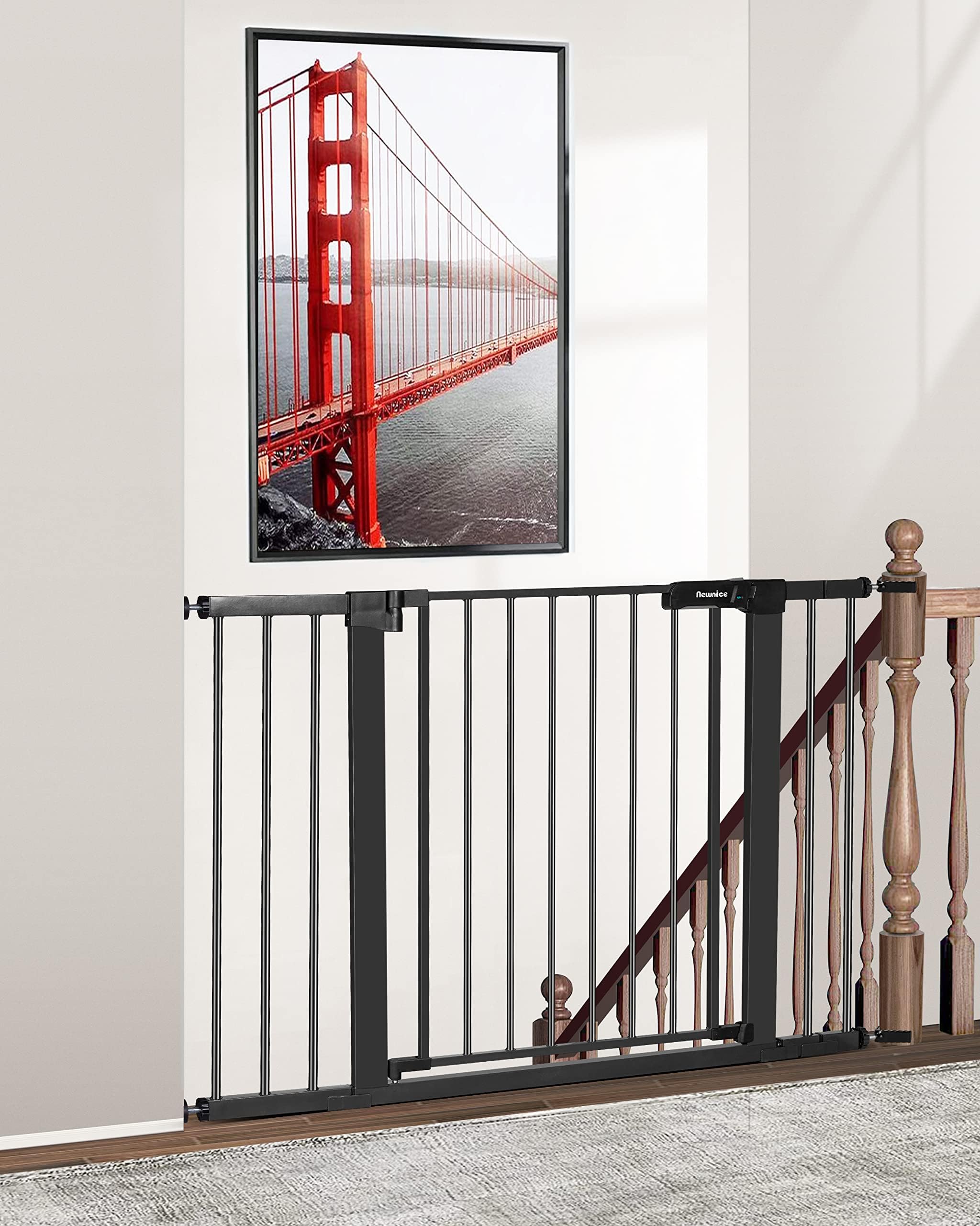 Amazon.com: Baby Gate for Doorways and Stairs, RONBEI 51.5" Auto Close ...