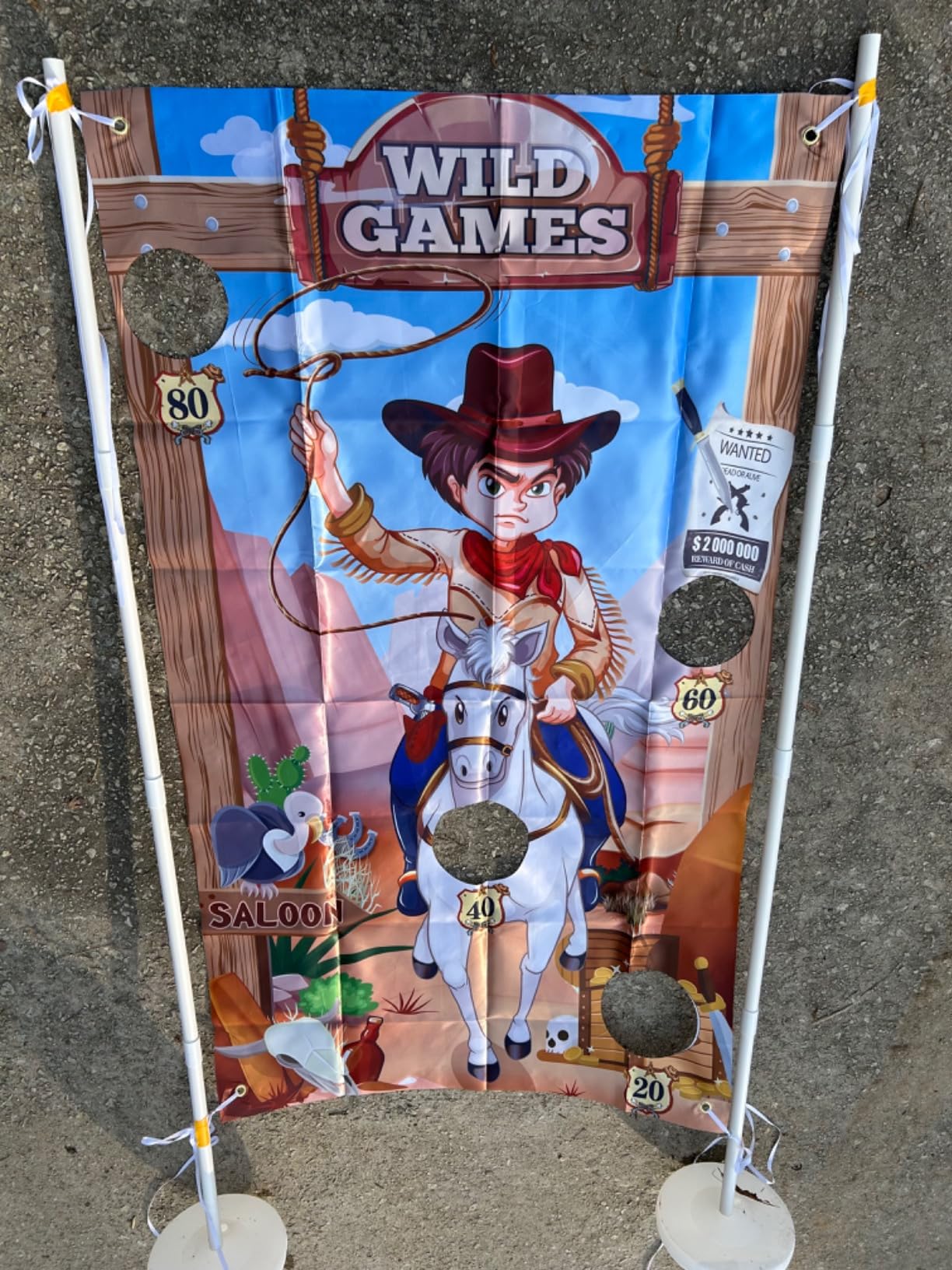 Amazon.com: Western Party Games,Cowboy Toss Games with 4 Bean Bags ...