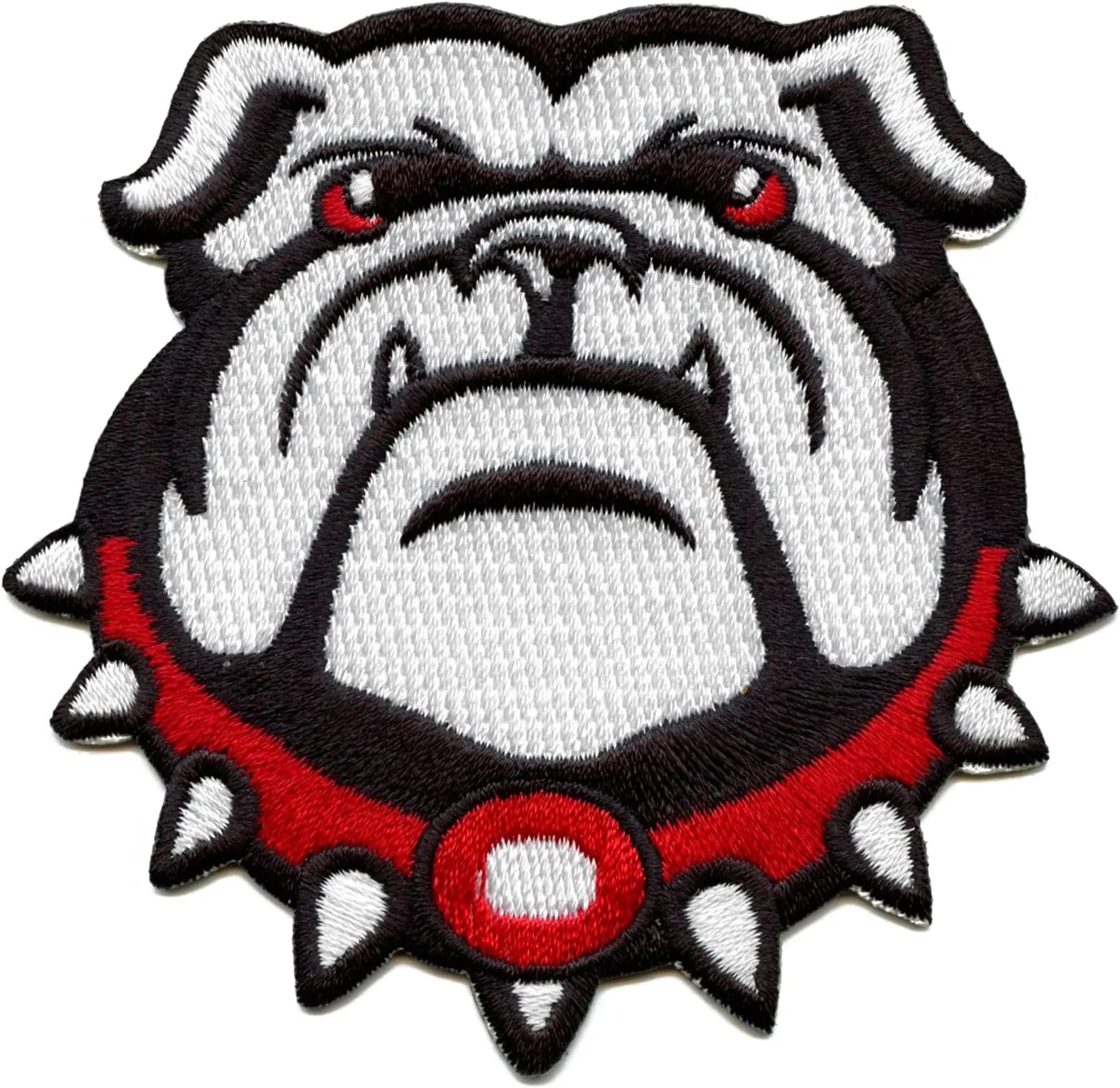 Amazon.com: Georgia Bulldog Patch ga Patch GA Iron on or sew on 3 3/8'' Wide Bulldogs Patches ...