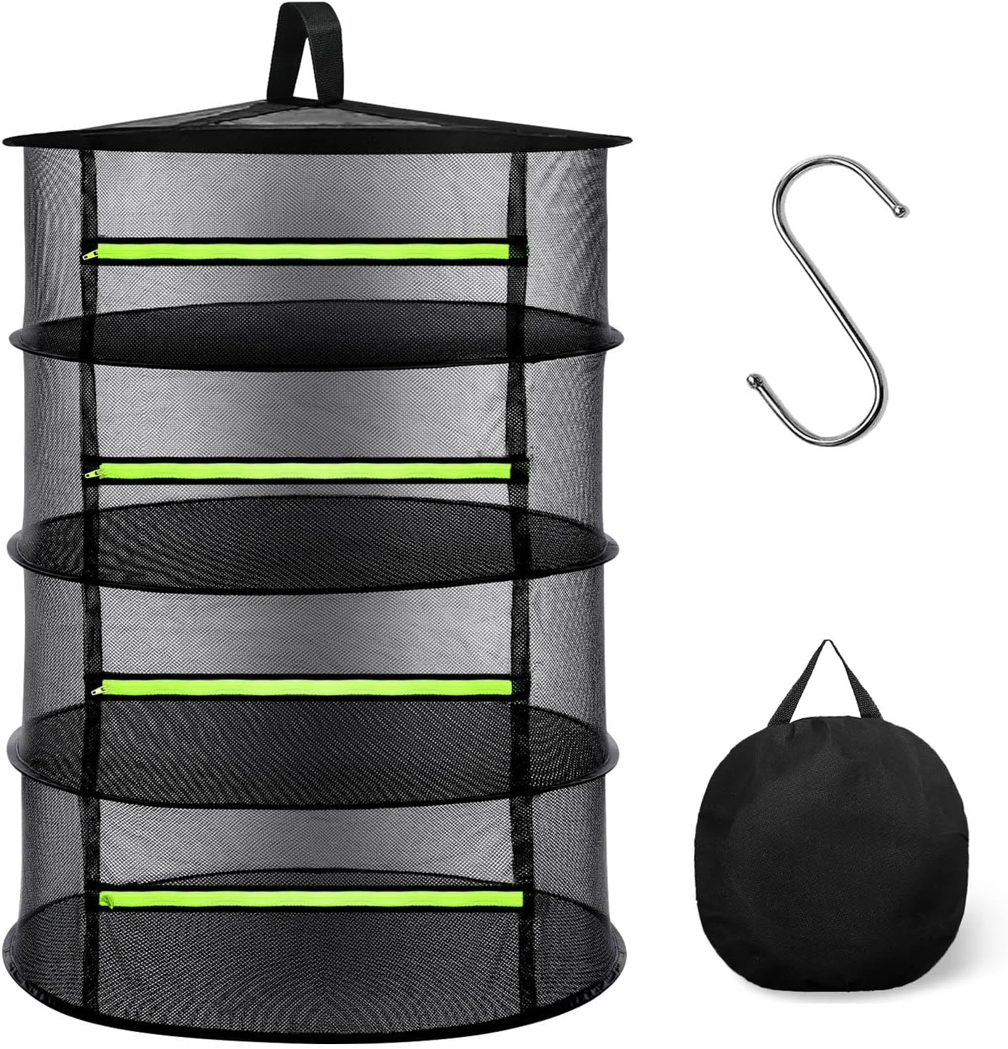Amazon.com: SDOM Herb Drying Rack 4-Layer 2ft with Zipper, Hanging ...