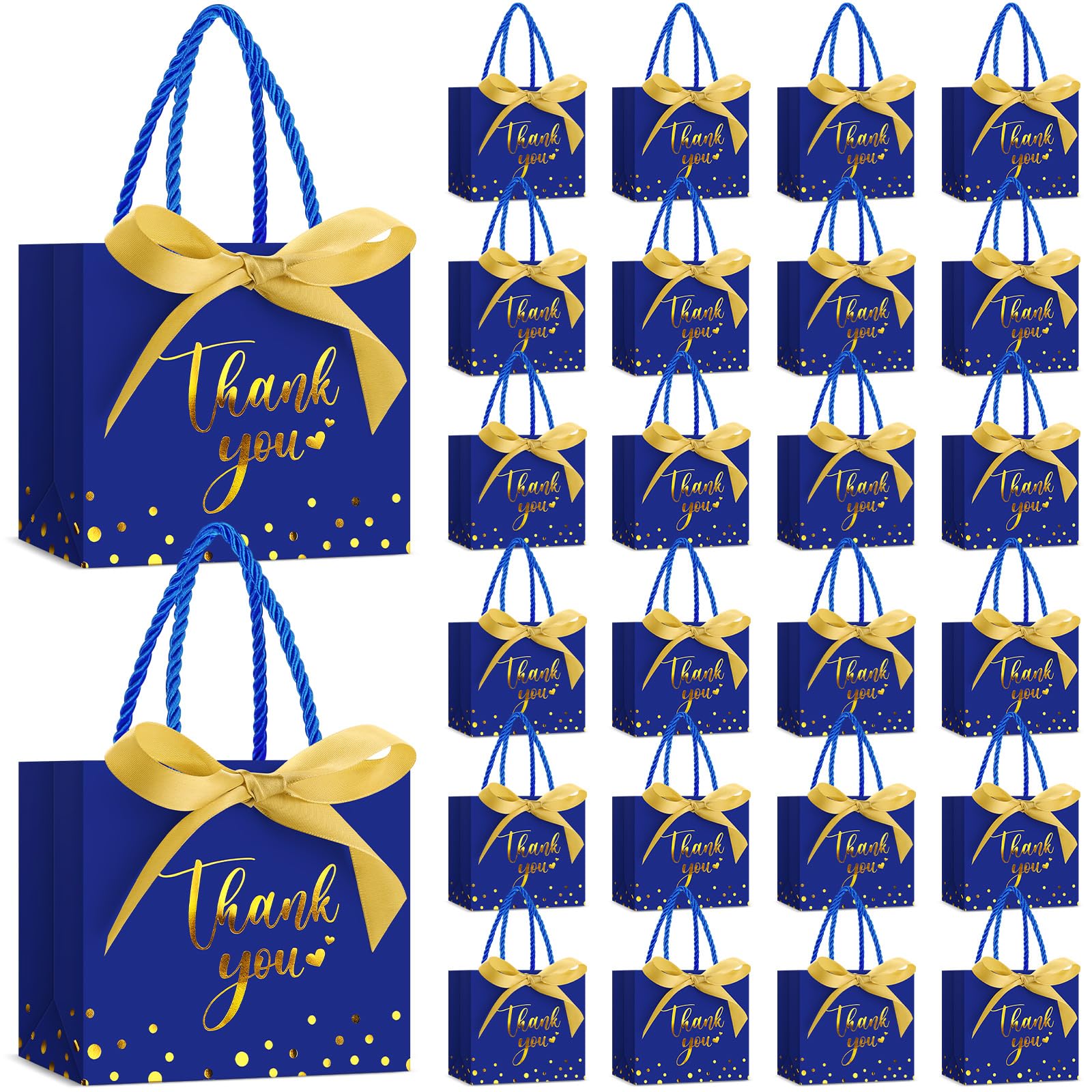 Amazon.com: Jetec 15 Pcs Mini Paper Gift Bags Bulk 5.5x4.7x2.5'' Small ...
