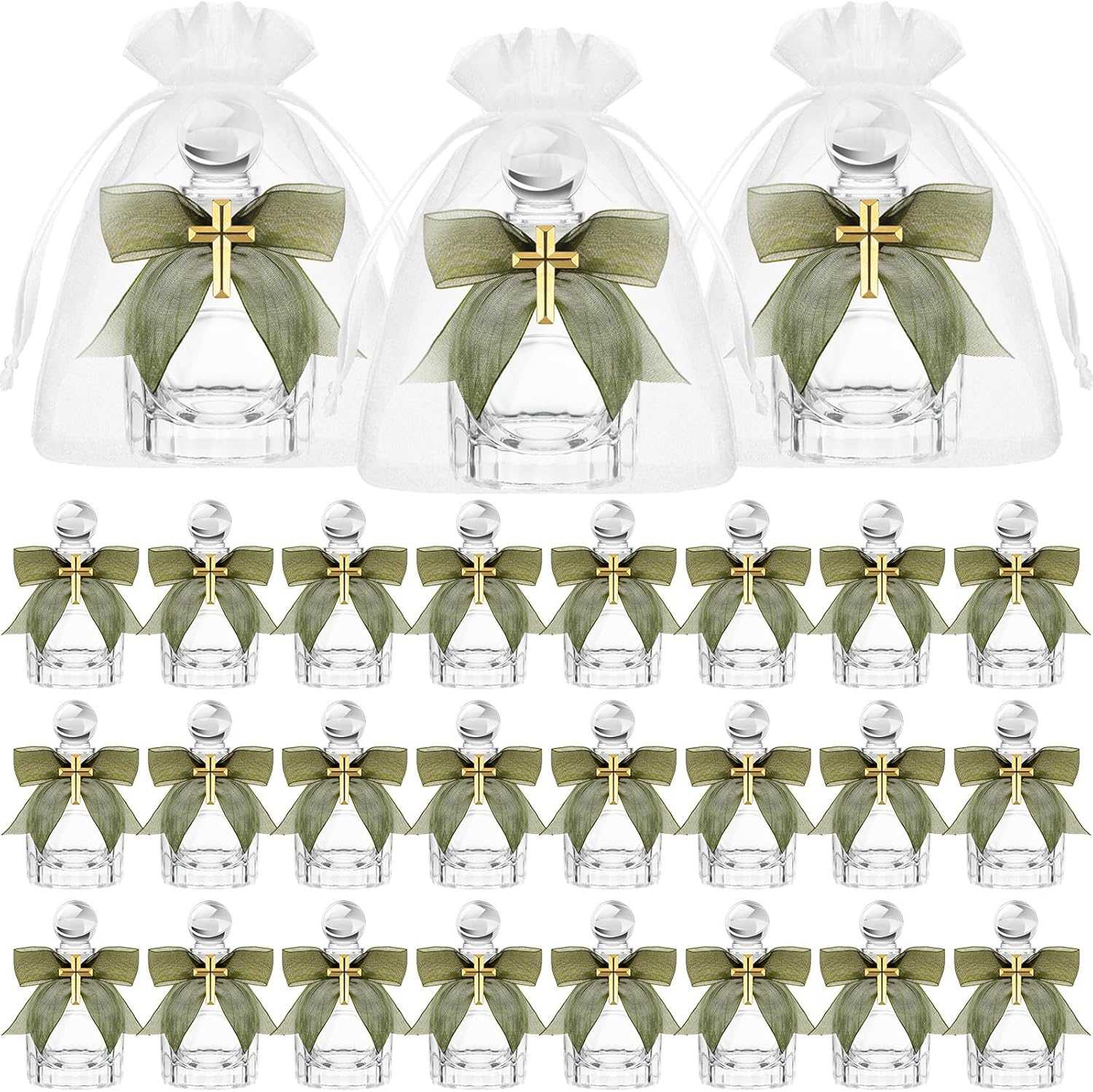 Amazon.com: Chuangdi 24 Set Holy water Bottles Catholic Clear Holy ...